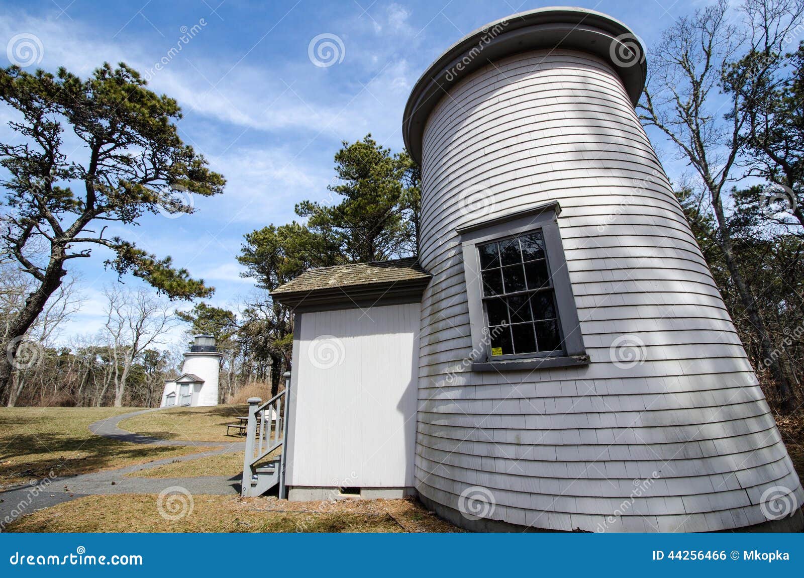 The Three Sisters Lighthouses on Cape Cod Editorial Photo - Image of ...