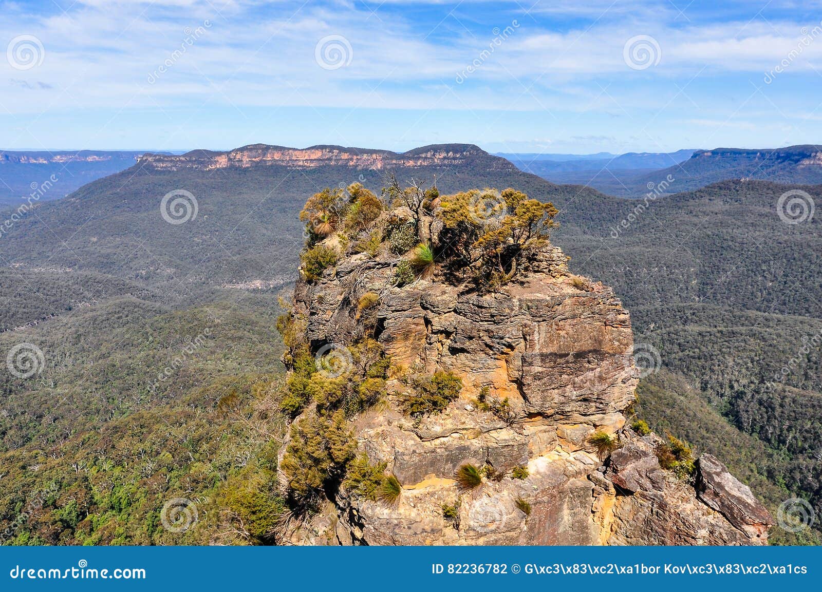 Three Sisters Rocks in Blue Mountains, Australia Stock Photo - Image of ...