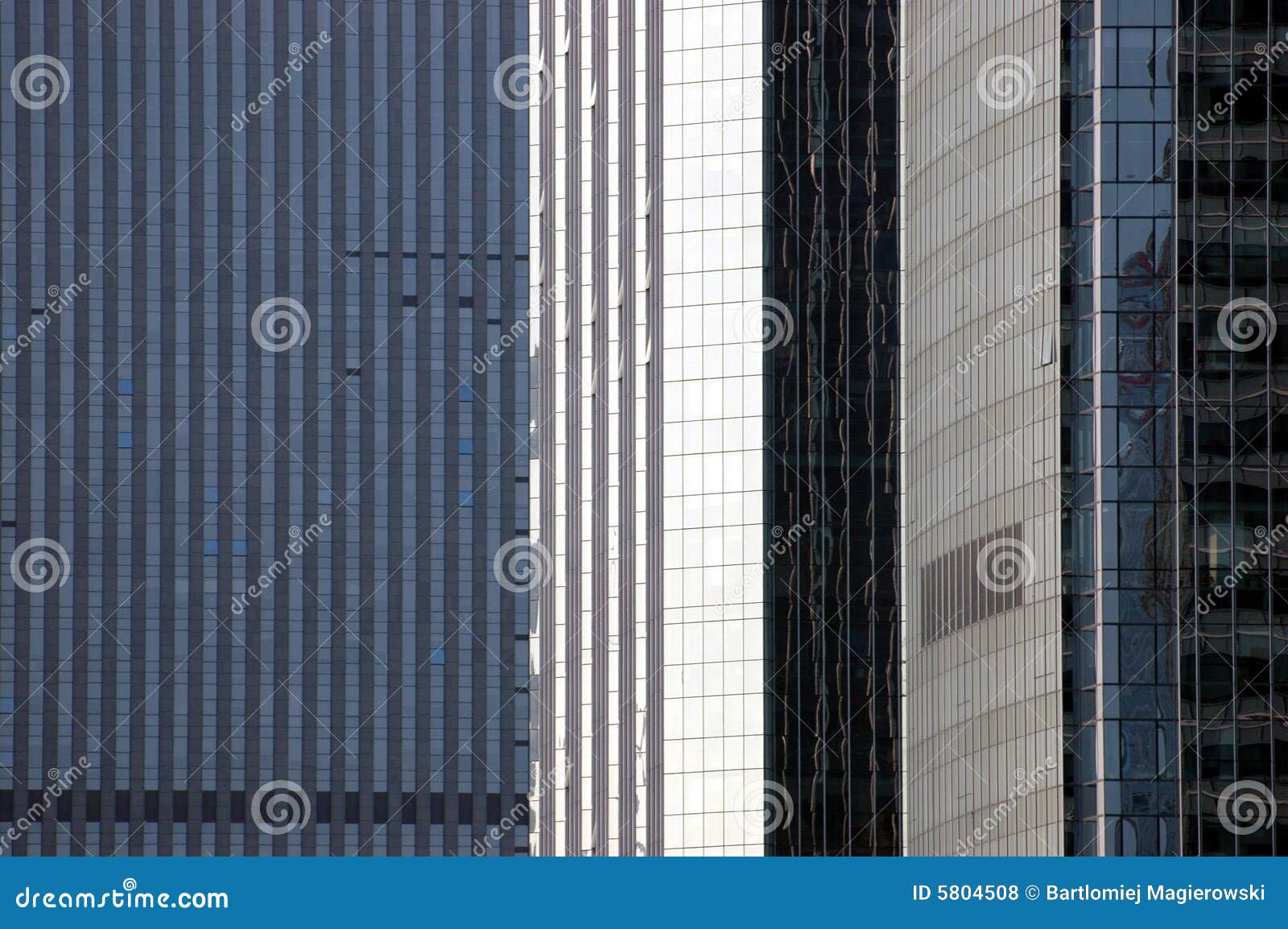 Three skyscraper - closeup stock photo. Image of chinese - 5804508