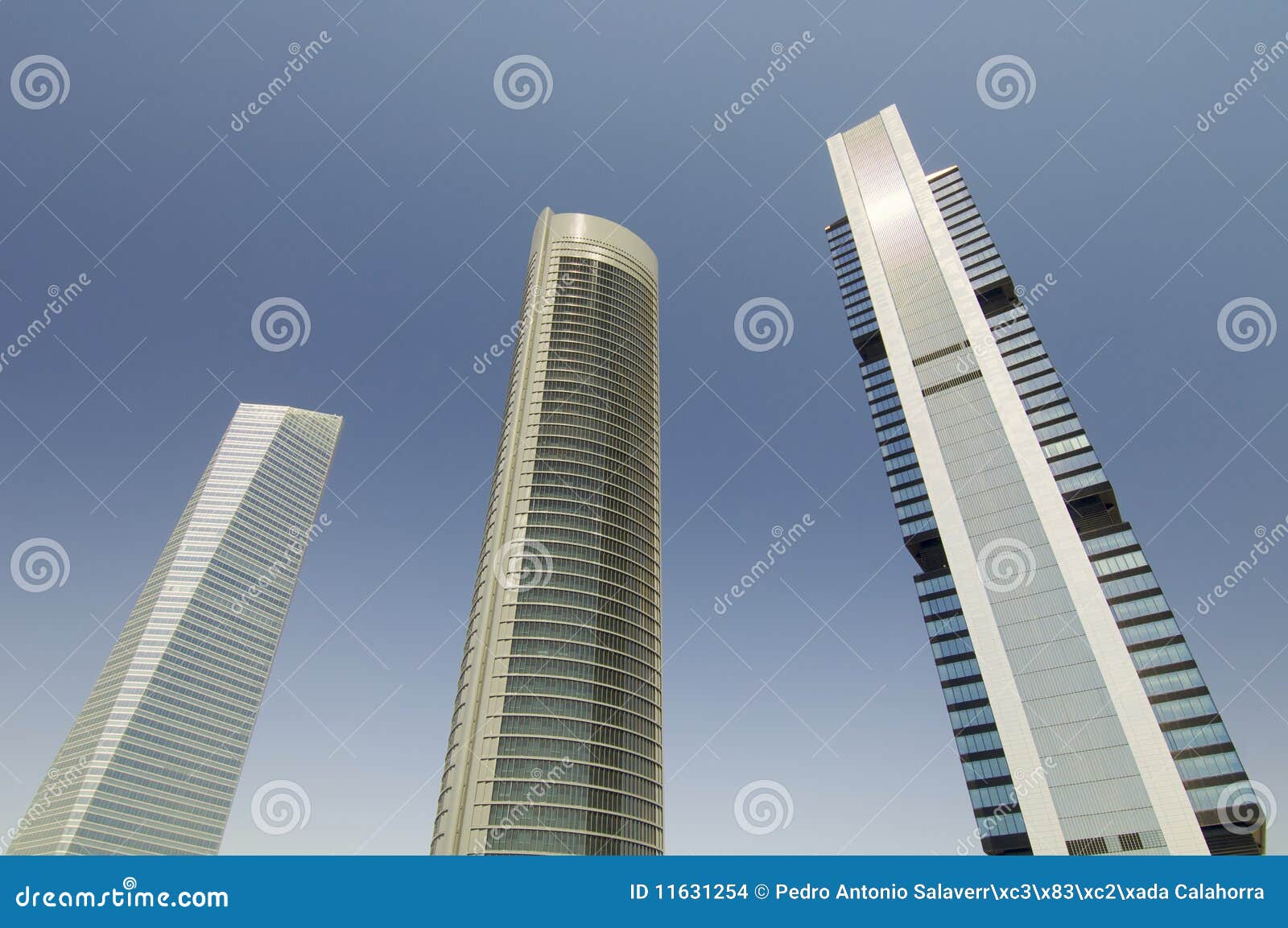 Three skyscrapers stock photo. Image of city, architecture - 11631254