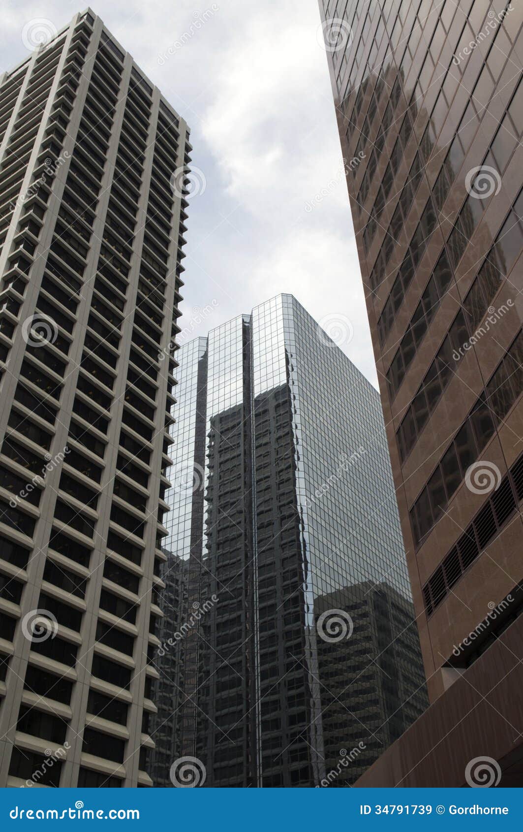 Three Skyscrapers stock image. Image of skyscraper, financial - 34791739