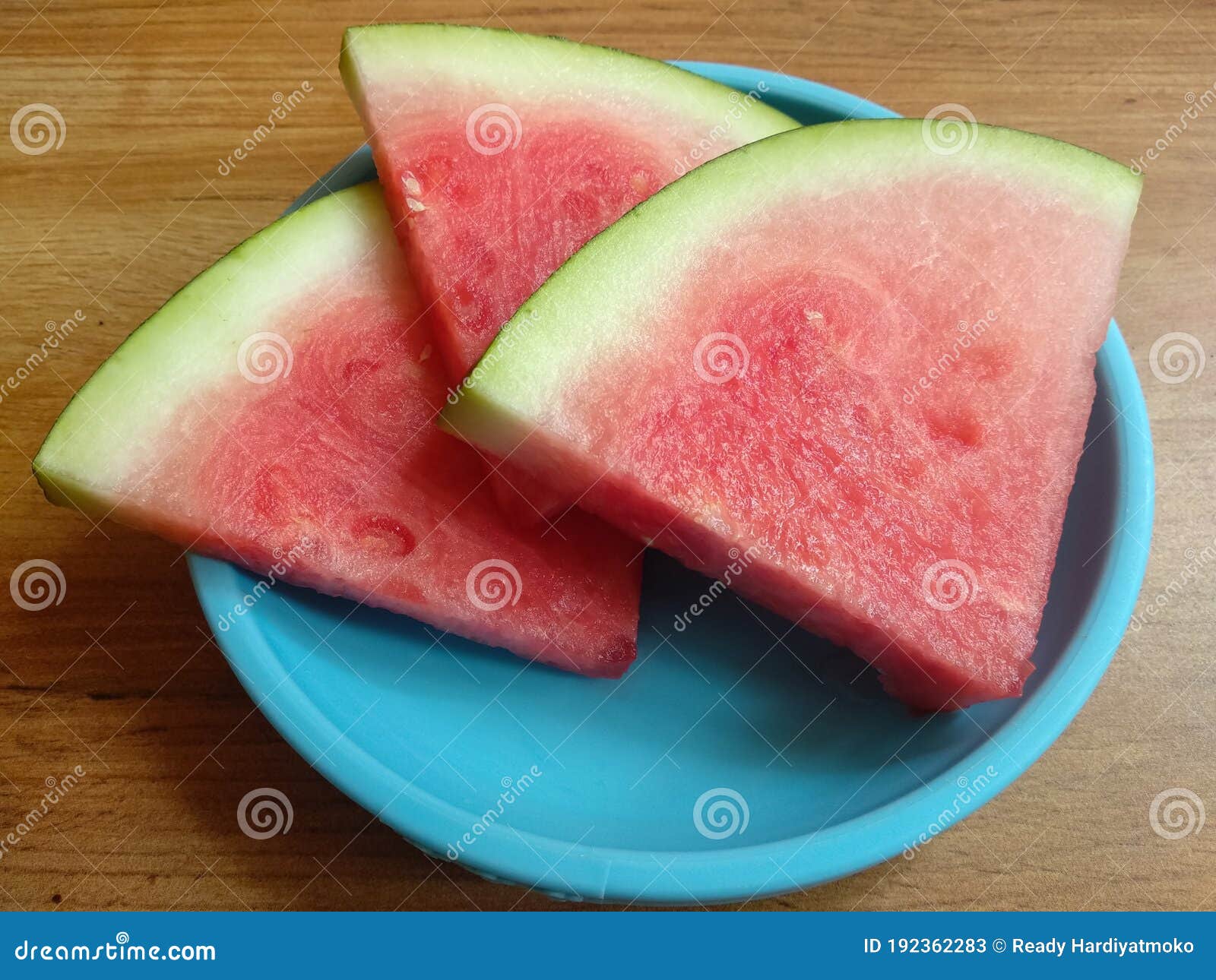 Three slice of watermelons stock image. Image of brunch - 192362283
