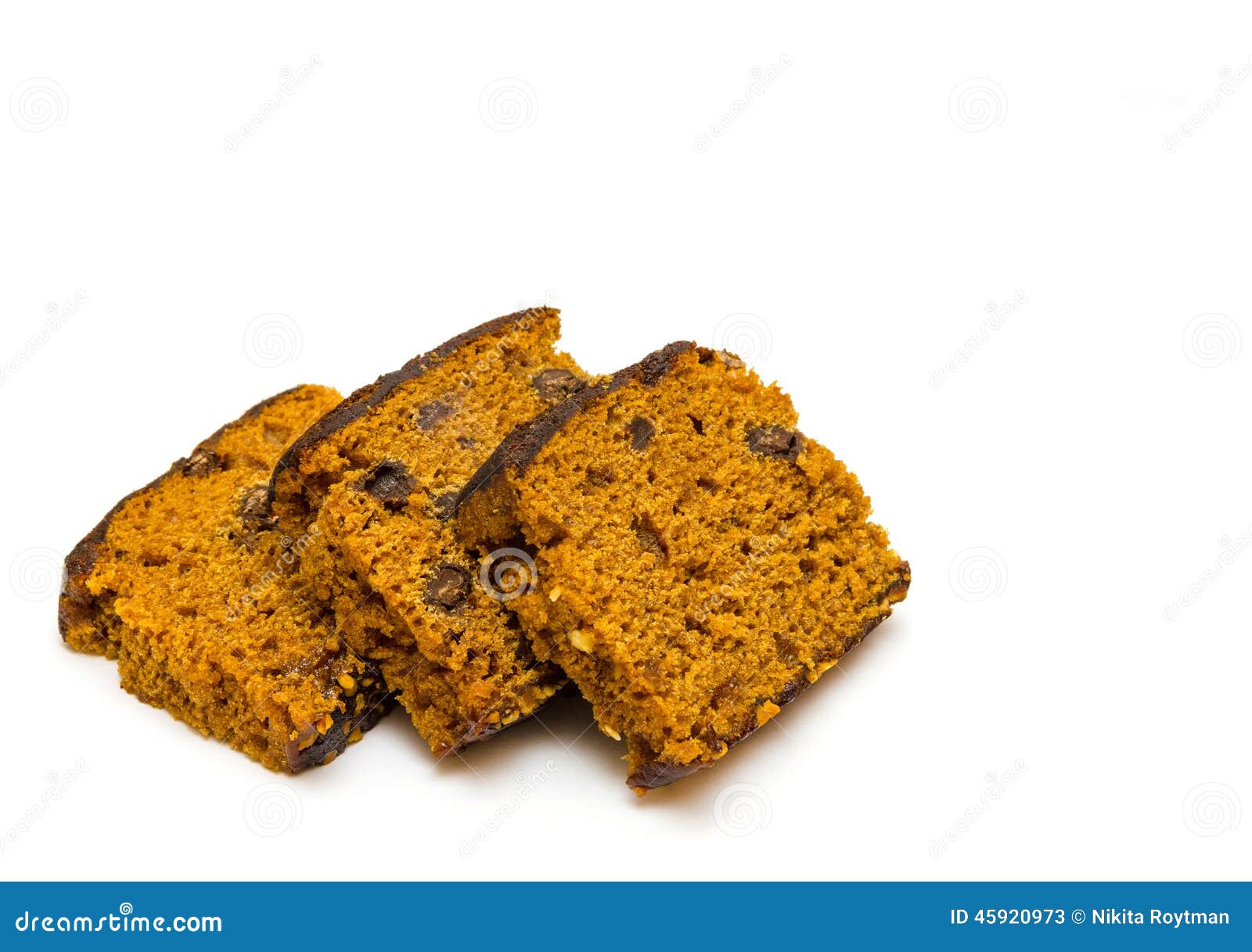 Three slices of cake stock image. Image of delicious - 45920973