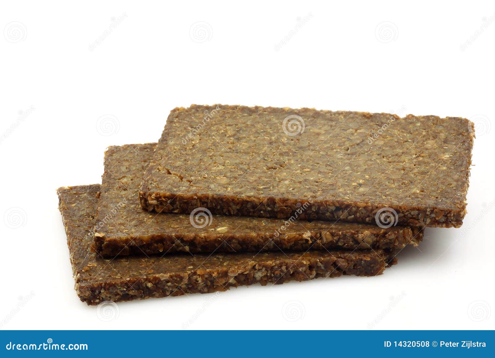 Three slices of rye bread stock photo. Image of wholesome - 14320508