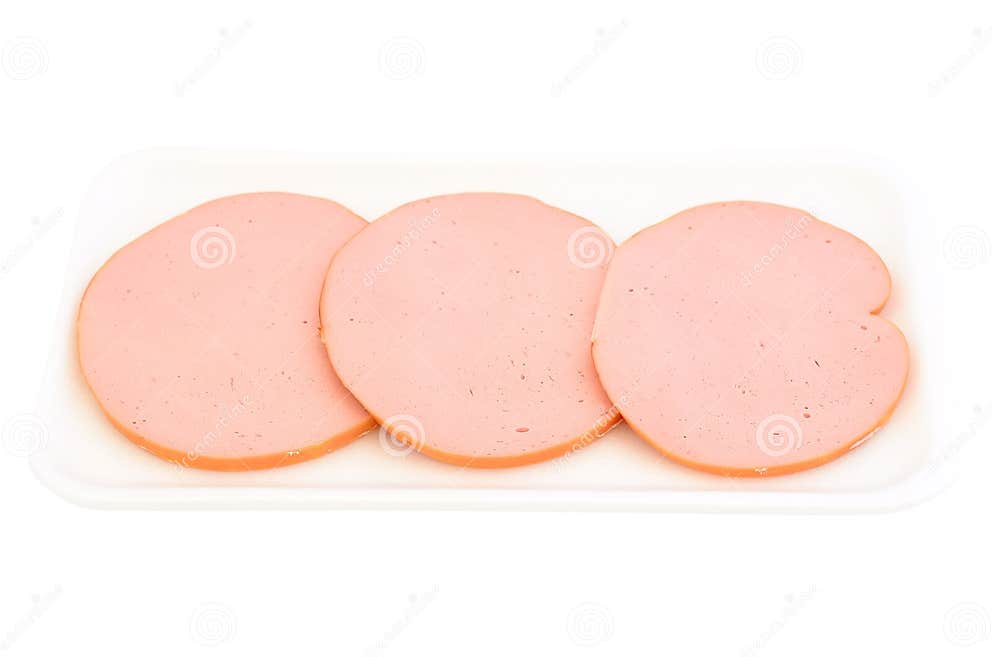 Three slices of wurst stock image. Image of organic, eating - 25361409