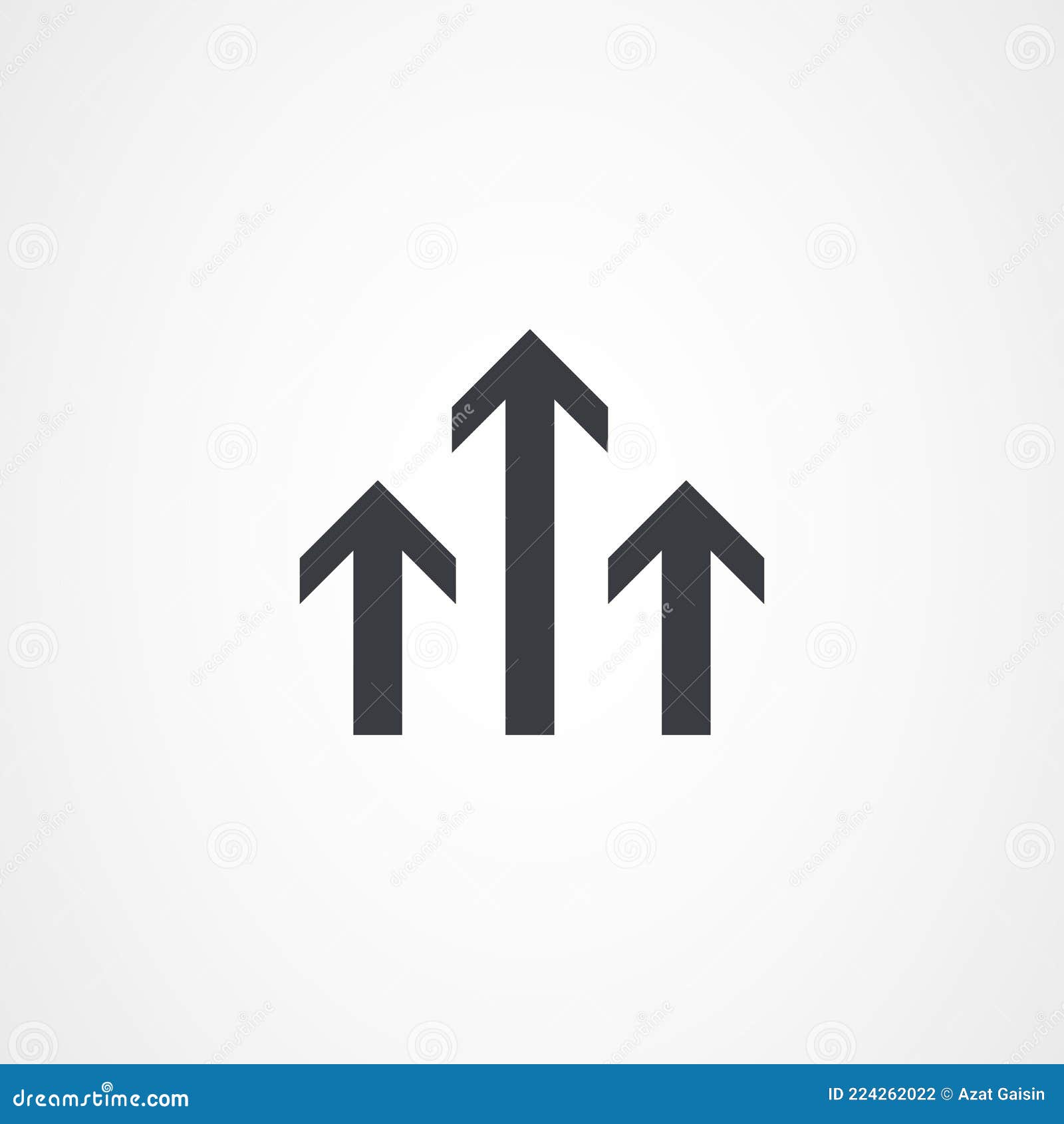 Three Small Arrow, Arrow Icon Stock Illustration - Illustration of ...