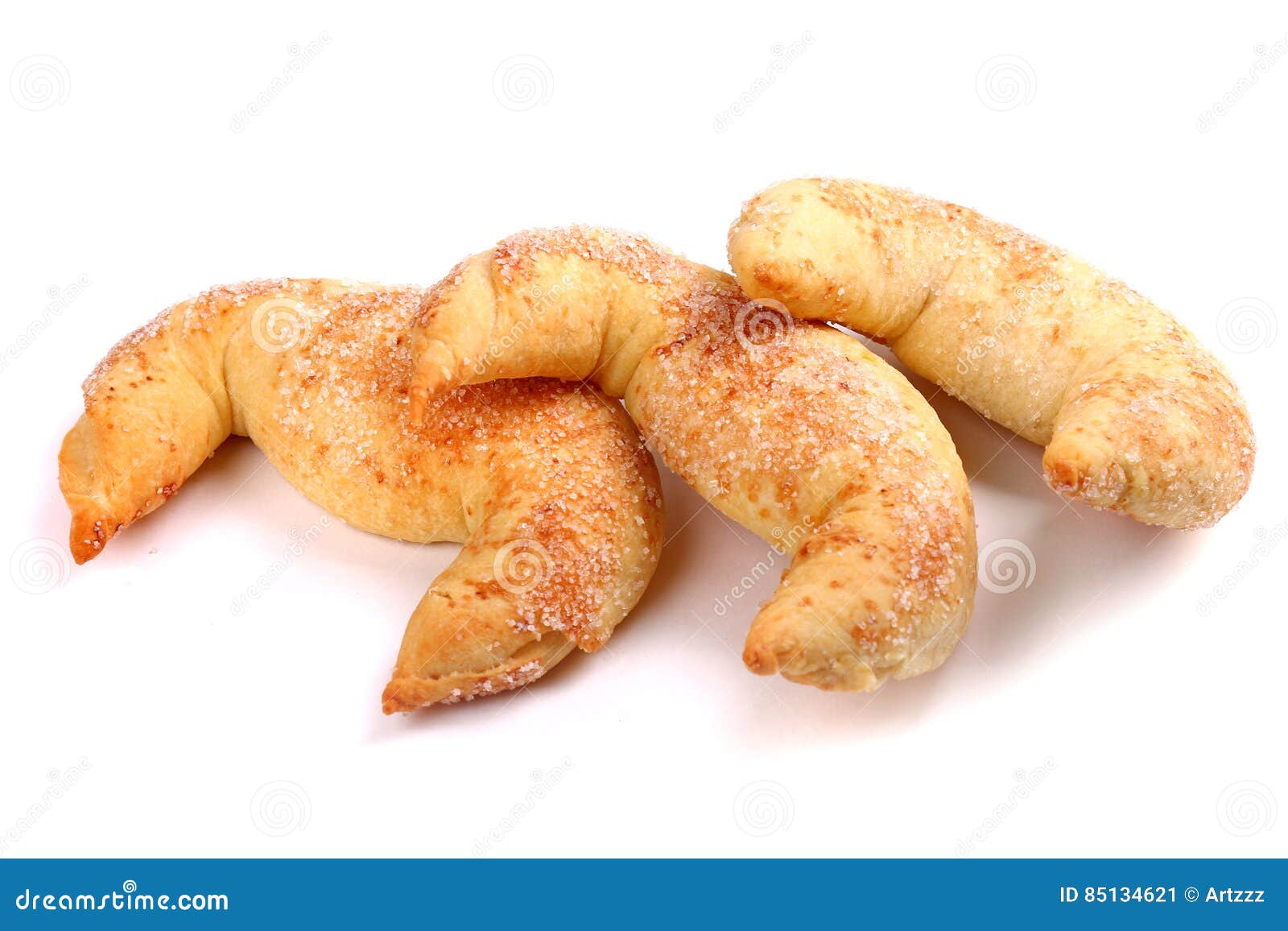 Three small kifli stock image. Image of food, batter - 85134621
