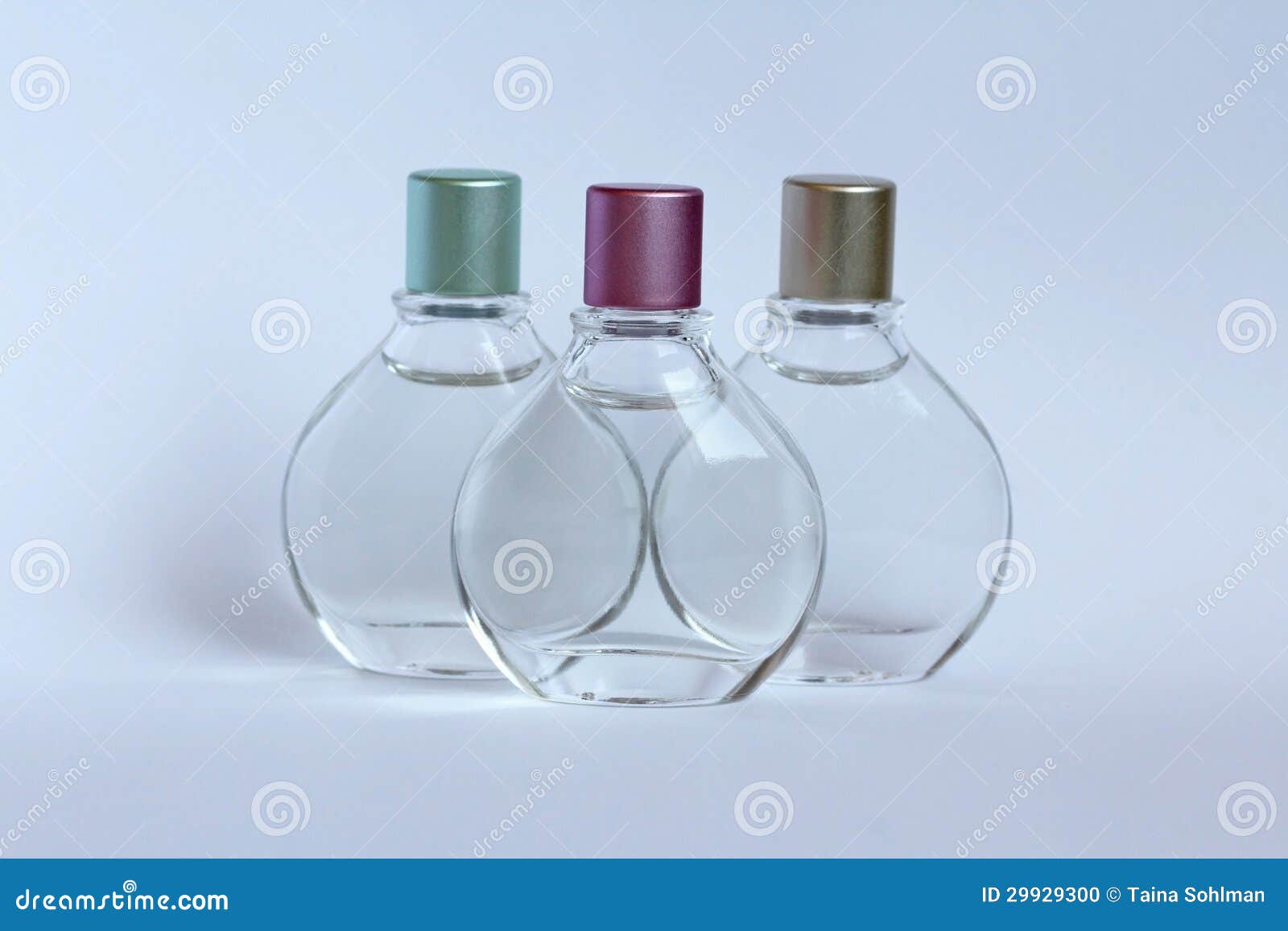 Three Perfume Bottles stock photo. Image of close, beautiful - 29929300