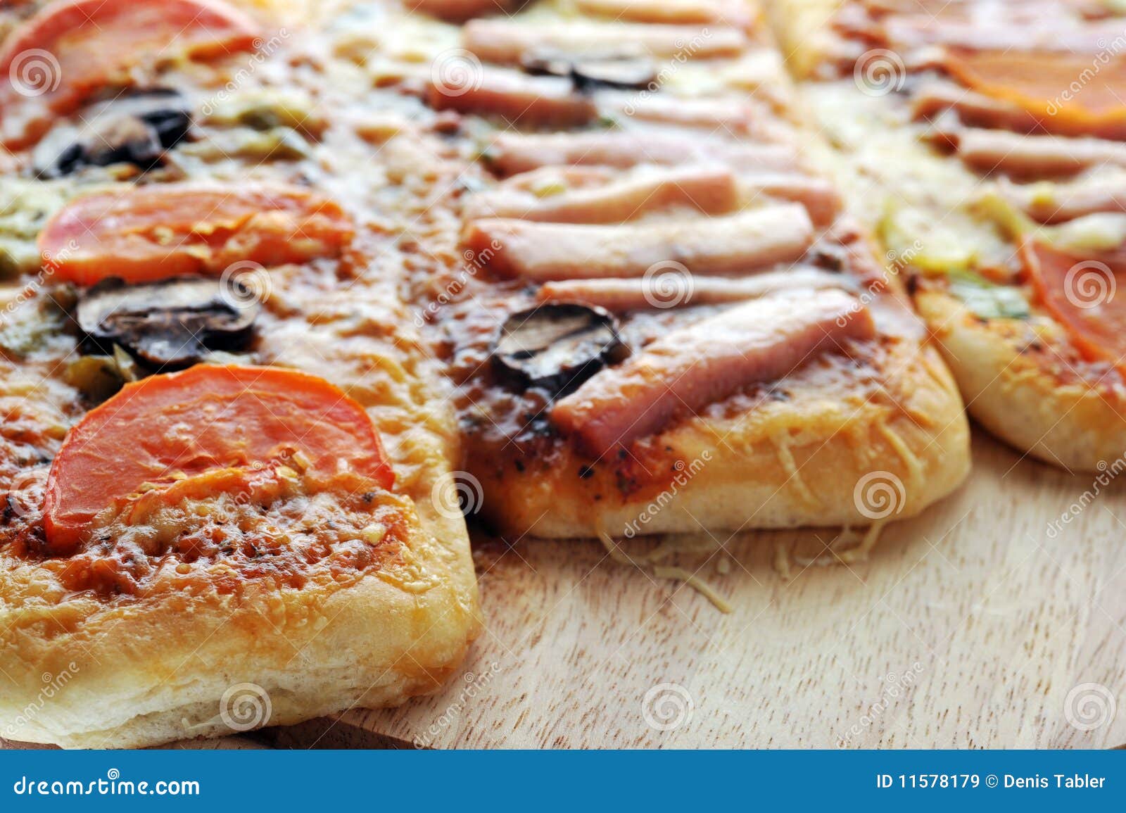 Three small pizzas stock image. Image of life, dining - 11578179