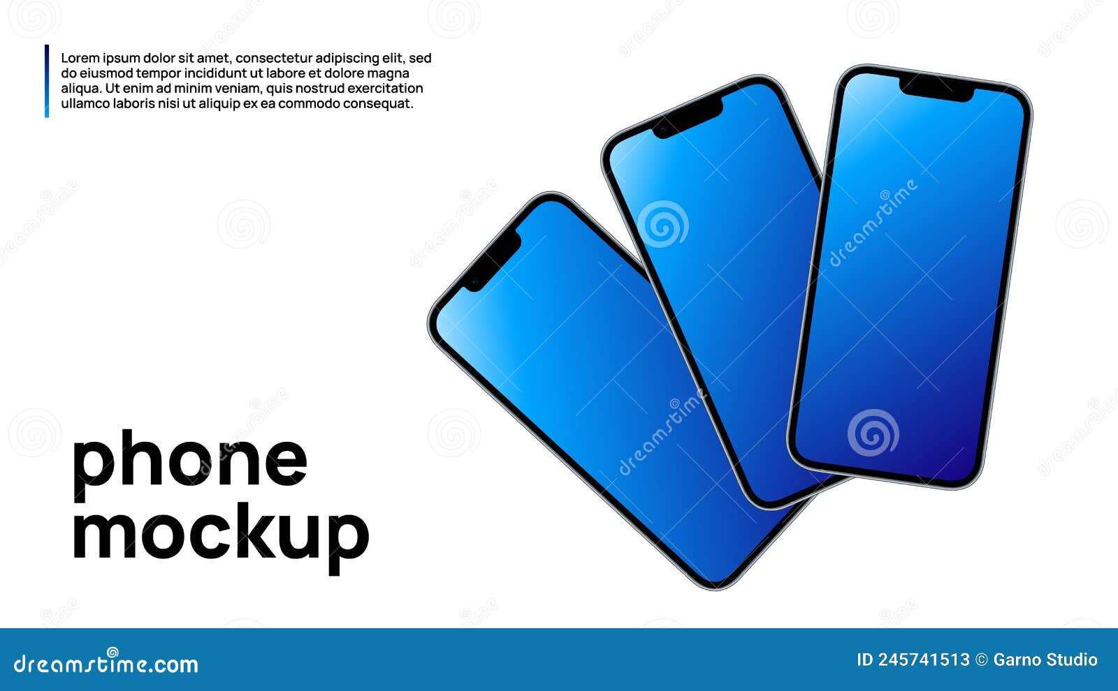 Set Of Smartphones. Front And Back View Illustrations Cartoon Vector ...