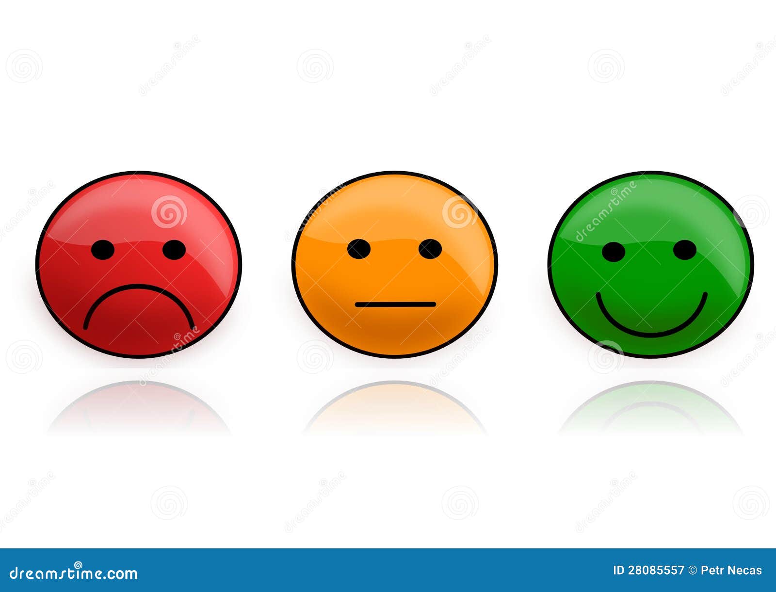 Three Smilies From The Semaphore Royalty Free Stock Photography - Image ...