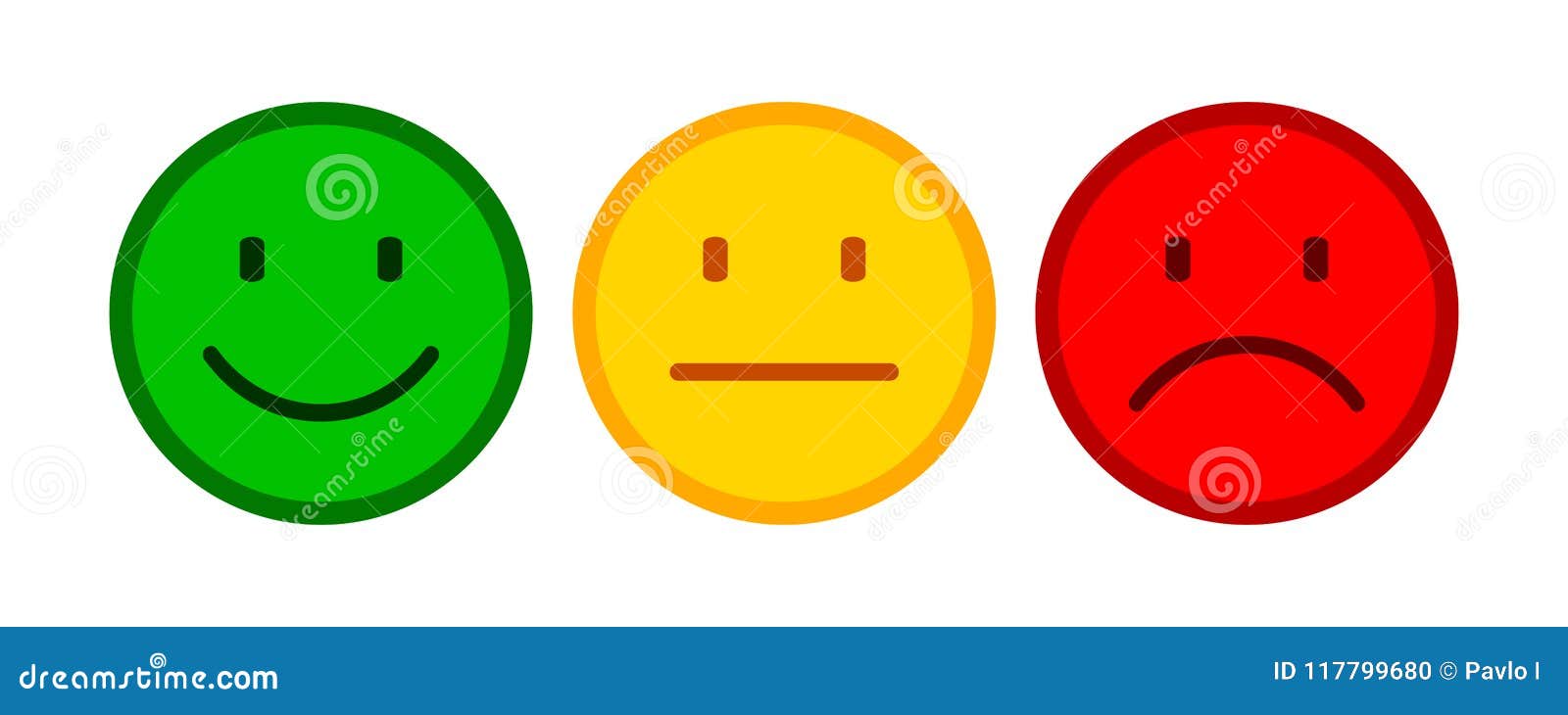 Three Smilies - Stock Vector Stock Vector - Illustration of rounded ...