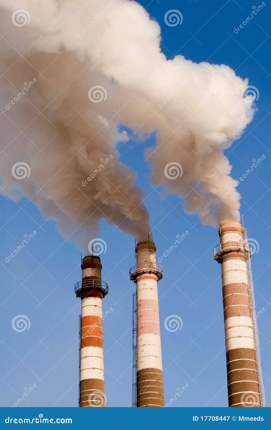 Three smokestack tube stock image. Image of mill, trump - 17708447