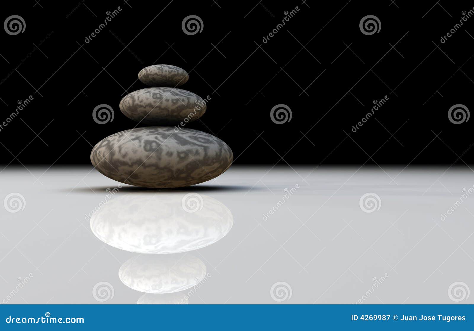 Smooth Stones Are Stacked In Cairns On A Sandy Surface, Creating A ...