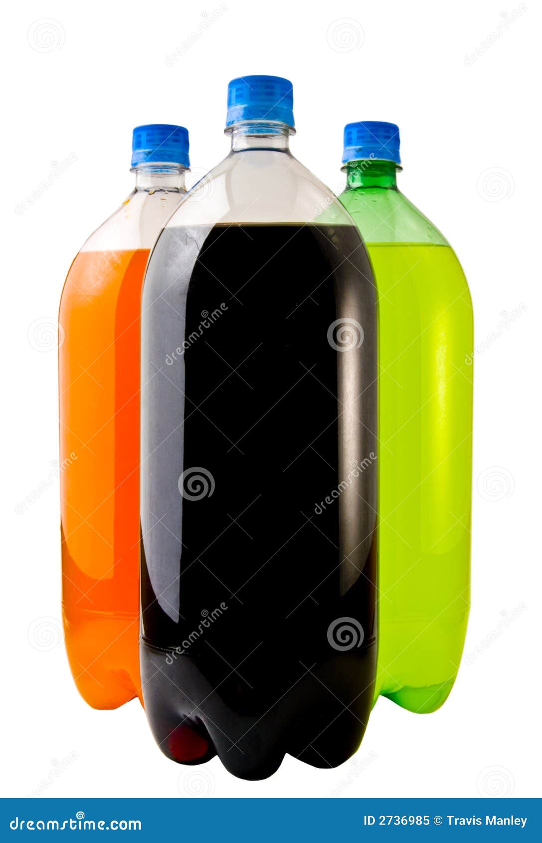 Three Soda Bottles stock image. Image of bottle, lemon - 2736985