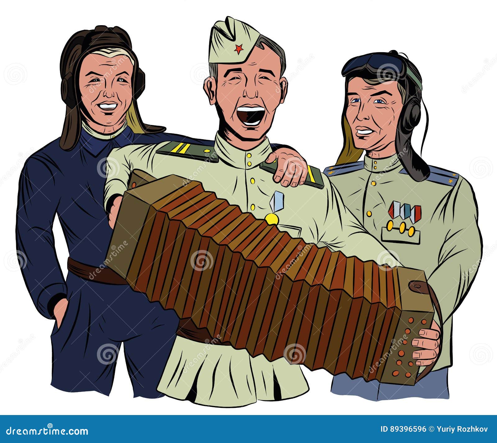 Soviet Soldiers With 1980`s Style Uniforms And Weapons Stock ...