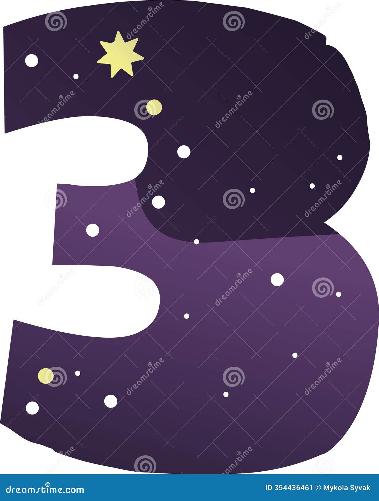 Three Space Digit stock illustration. Illustration of techno - 354436461