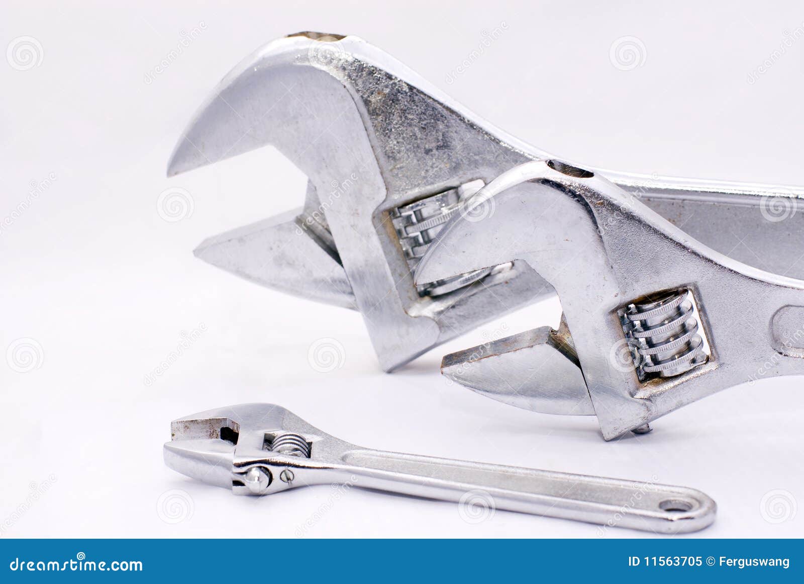 Three spanner stock image. Image of design, white, instrument - 11563705
