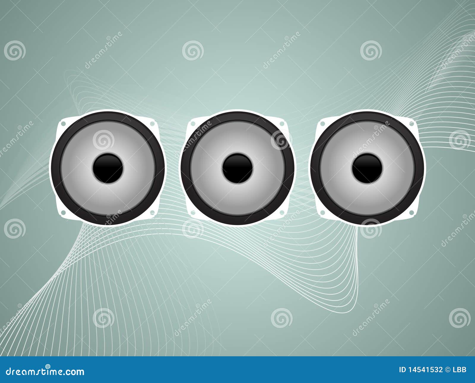 Three Speakers Abstract Vector Stock Vector - Illustration of abstract ...