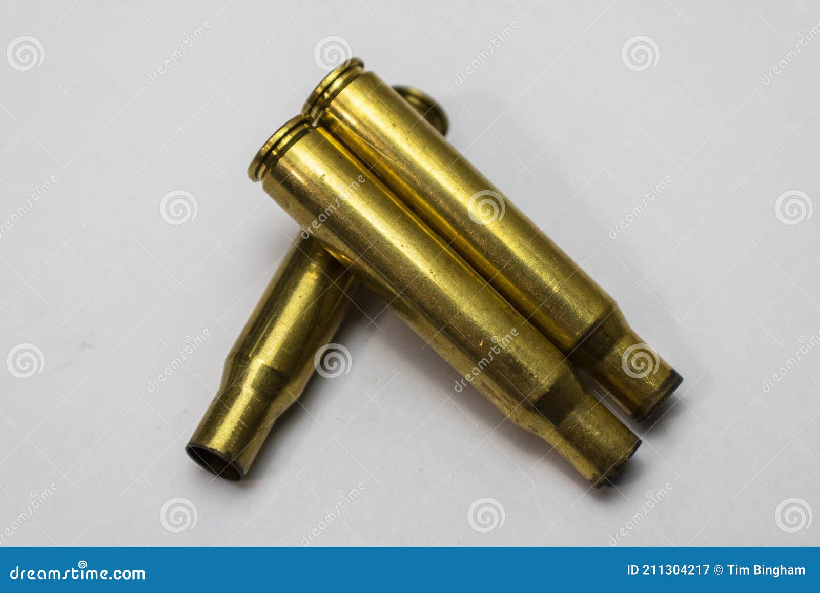 Spent 30.06 bullet casings stock image. Image of brass - 211304217