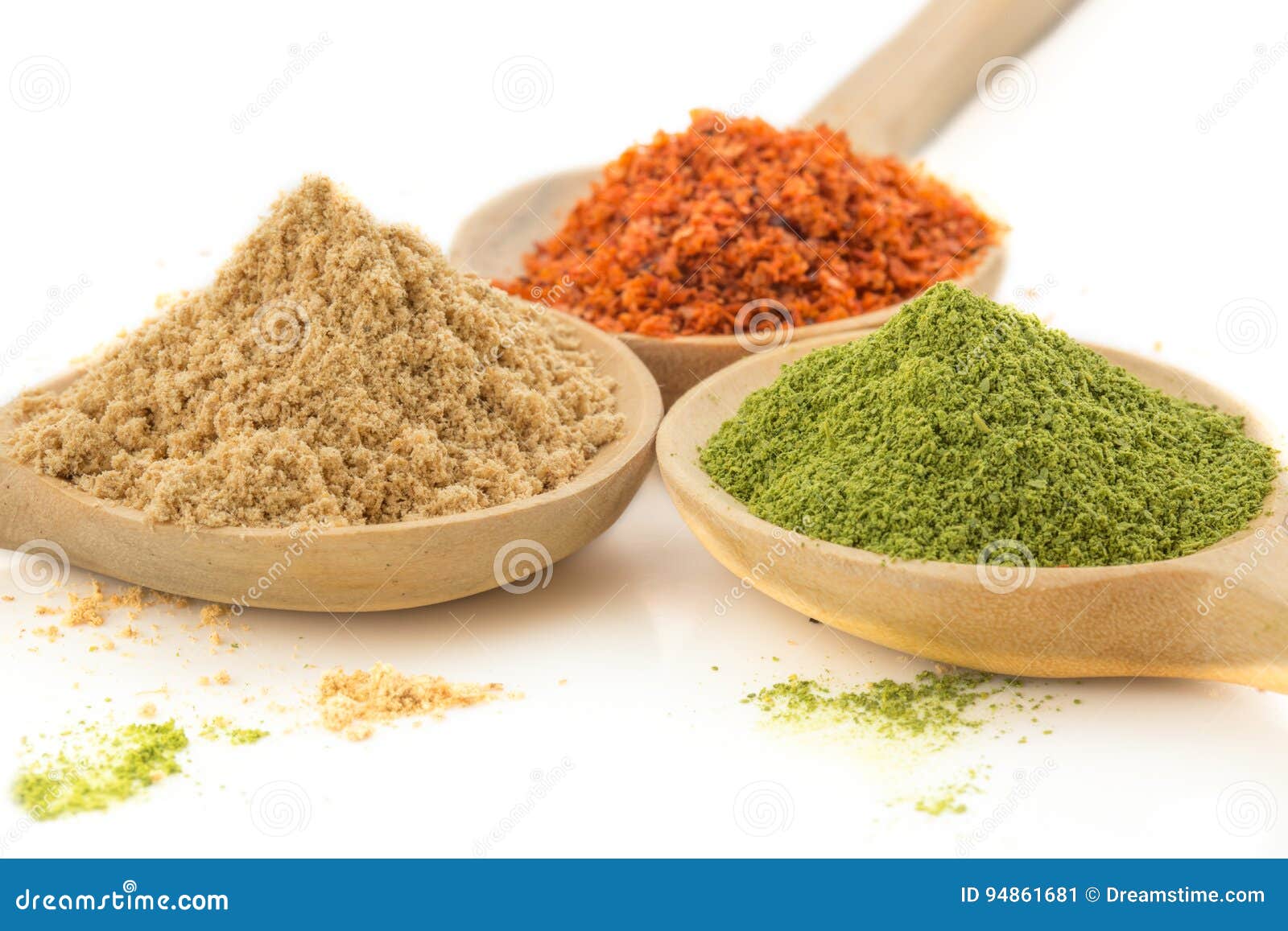 Three Spices stock image. Image of brown, spices, three - 94861681