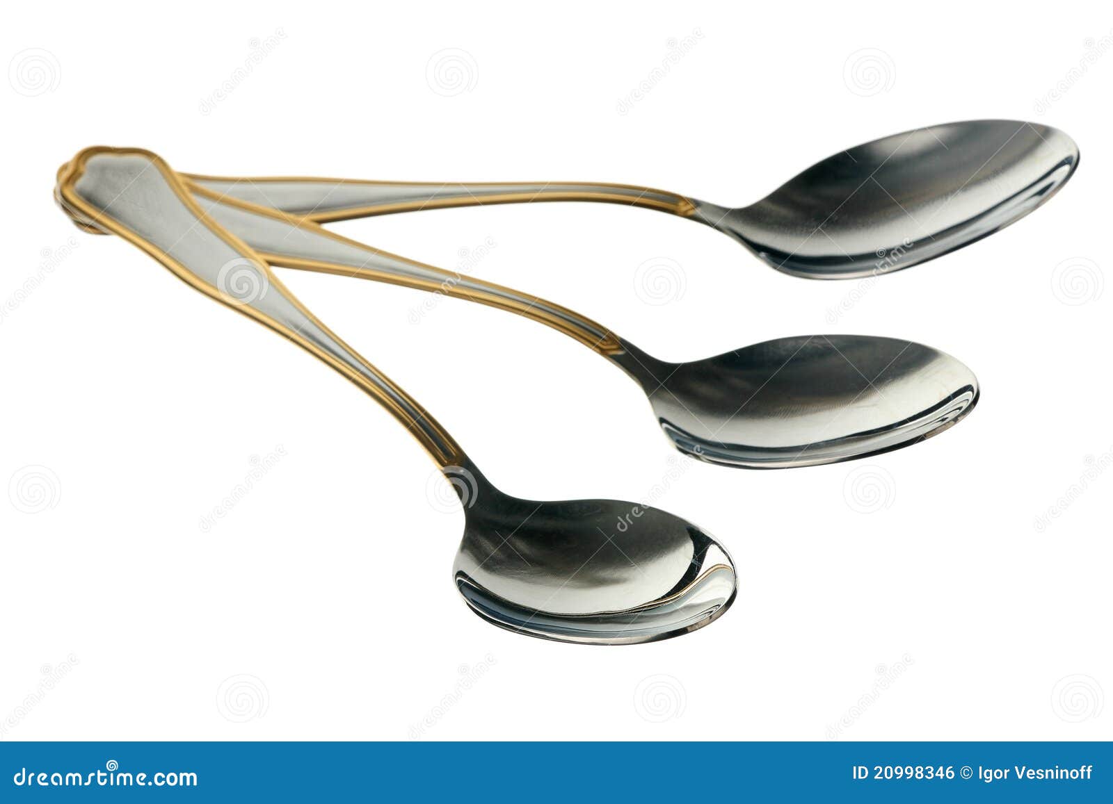 Three spoons stock photo. Image of cutout, three, background - 20998346