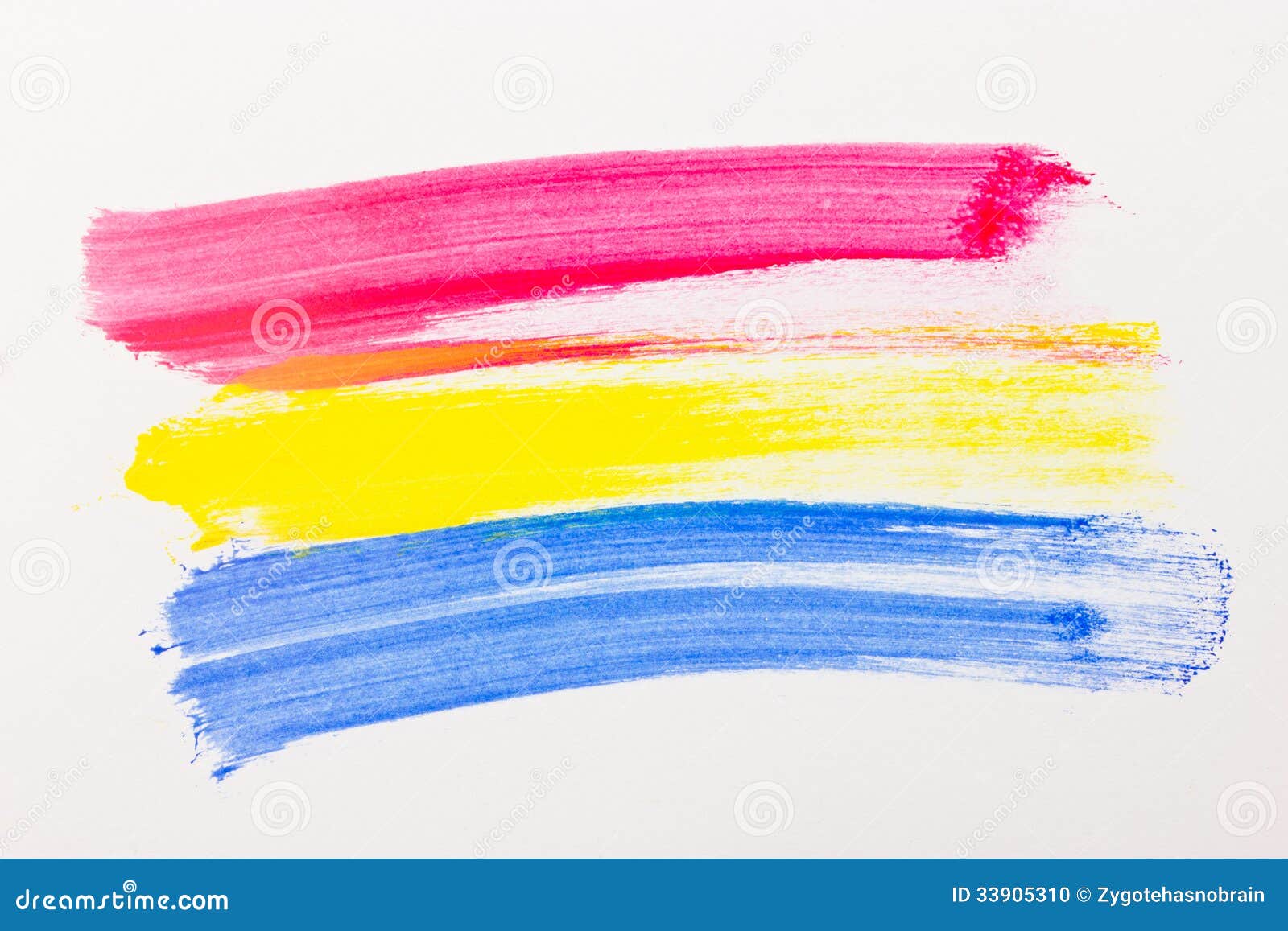 Three Spots of Primary Color. Stock Photo - Image of pour, artistic ...