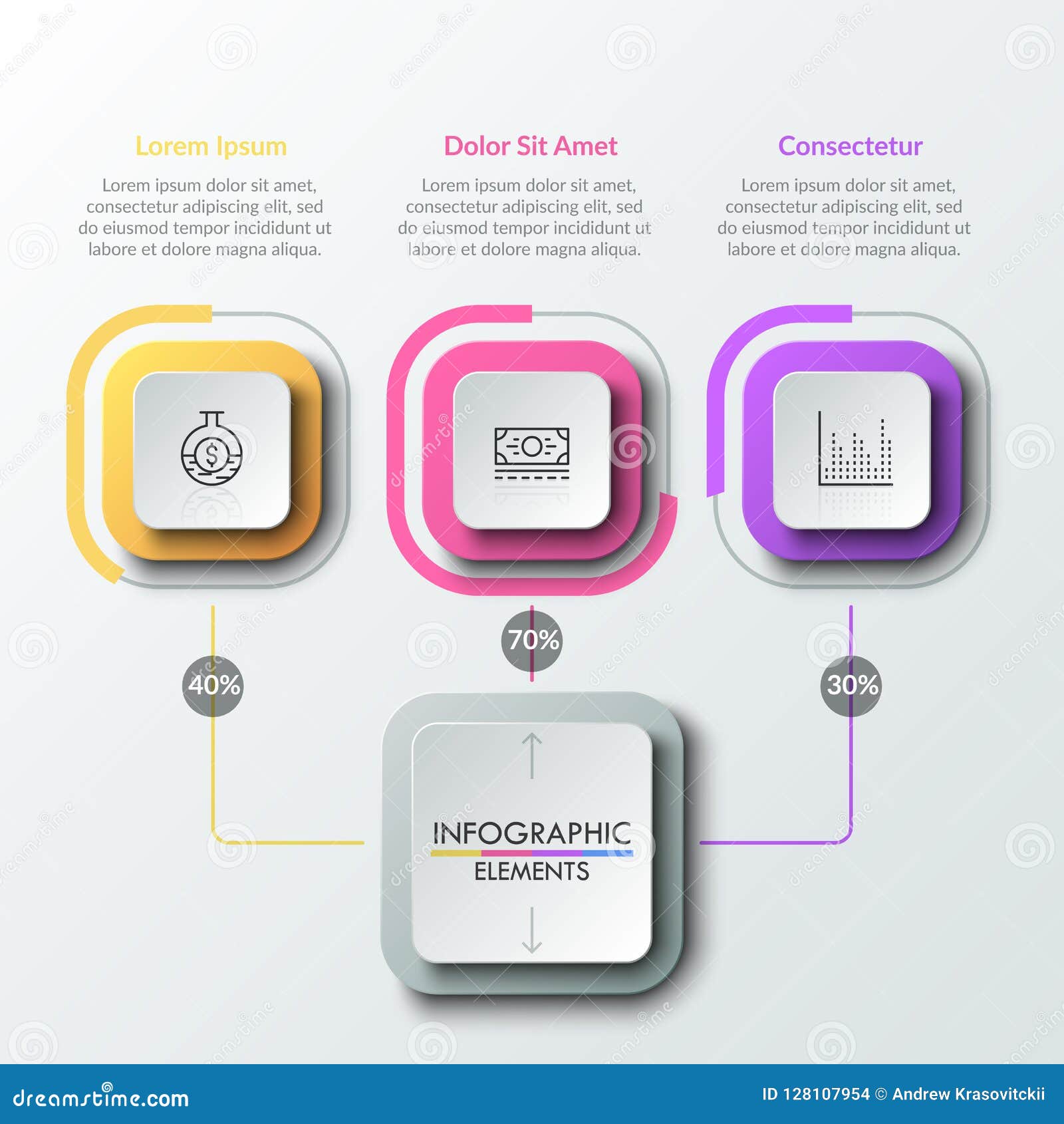 Modern Infographic Design Template Stock Vector - Illustration of ...