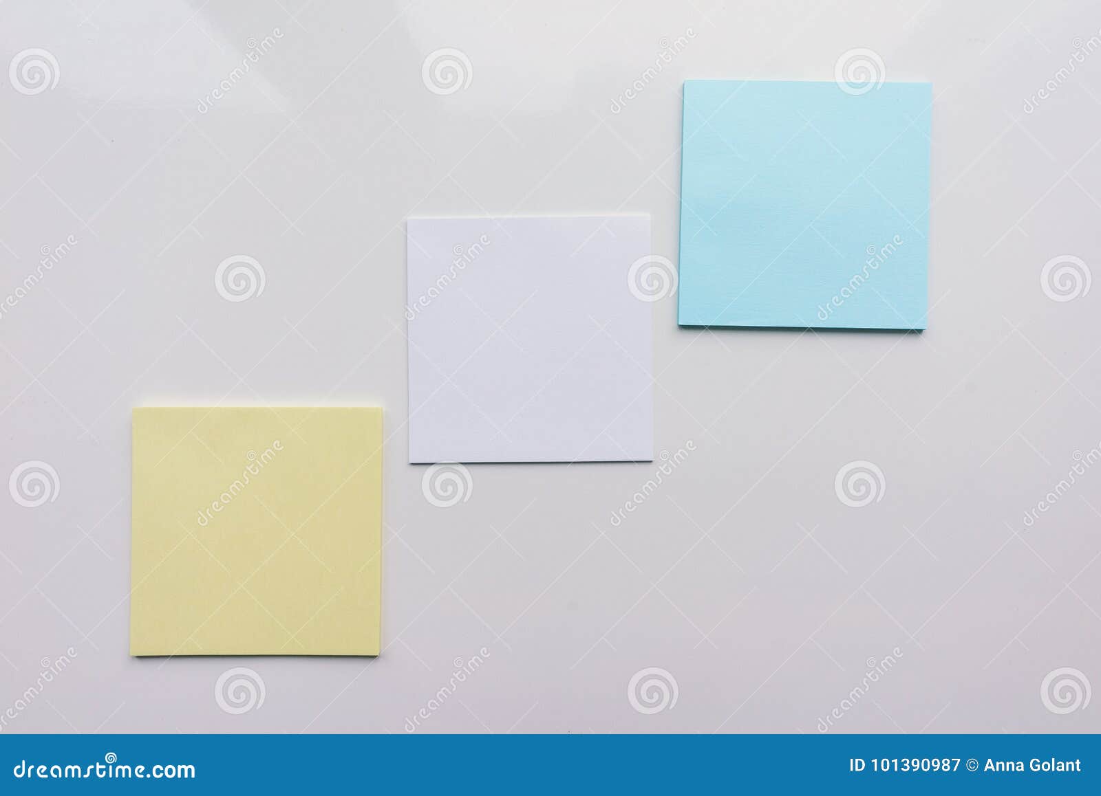 Three Square Sheet on a White Background. Top View Stock Illustration ...