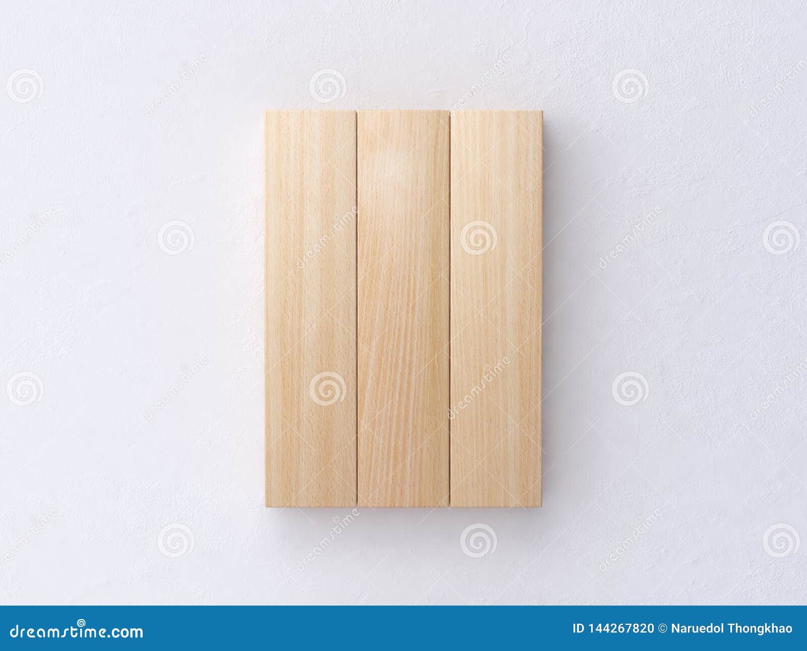 Three Square Wood Set of White Wall Minimal Background 3d Render Stock ...