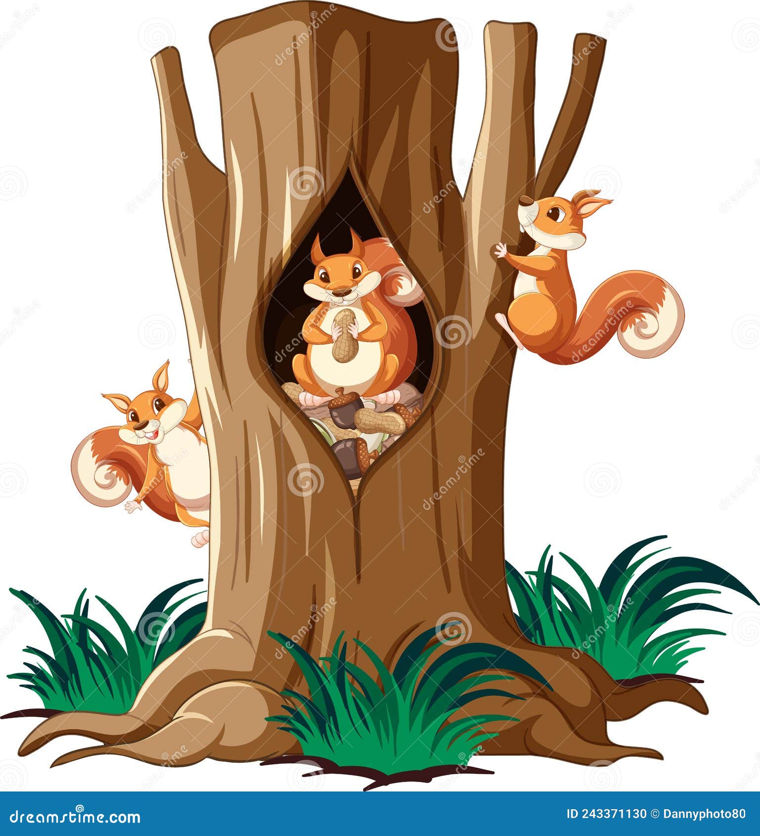 Three Squirrels Stock Illustrations – 43 Three Squirrels Stock ...