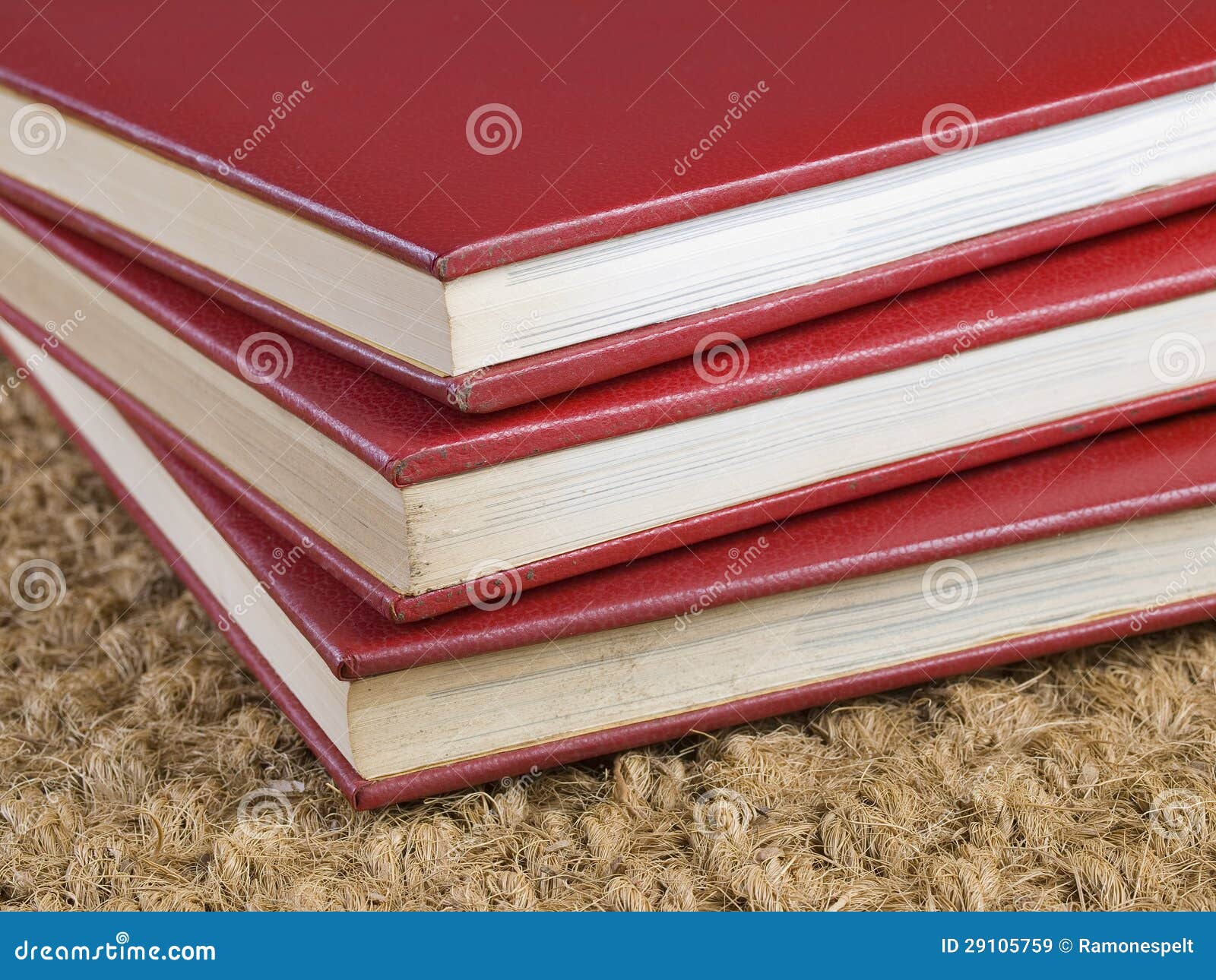 Three stacked books stock image. Image of material, paper - 29105759