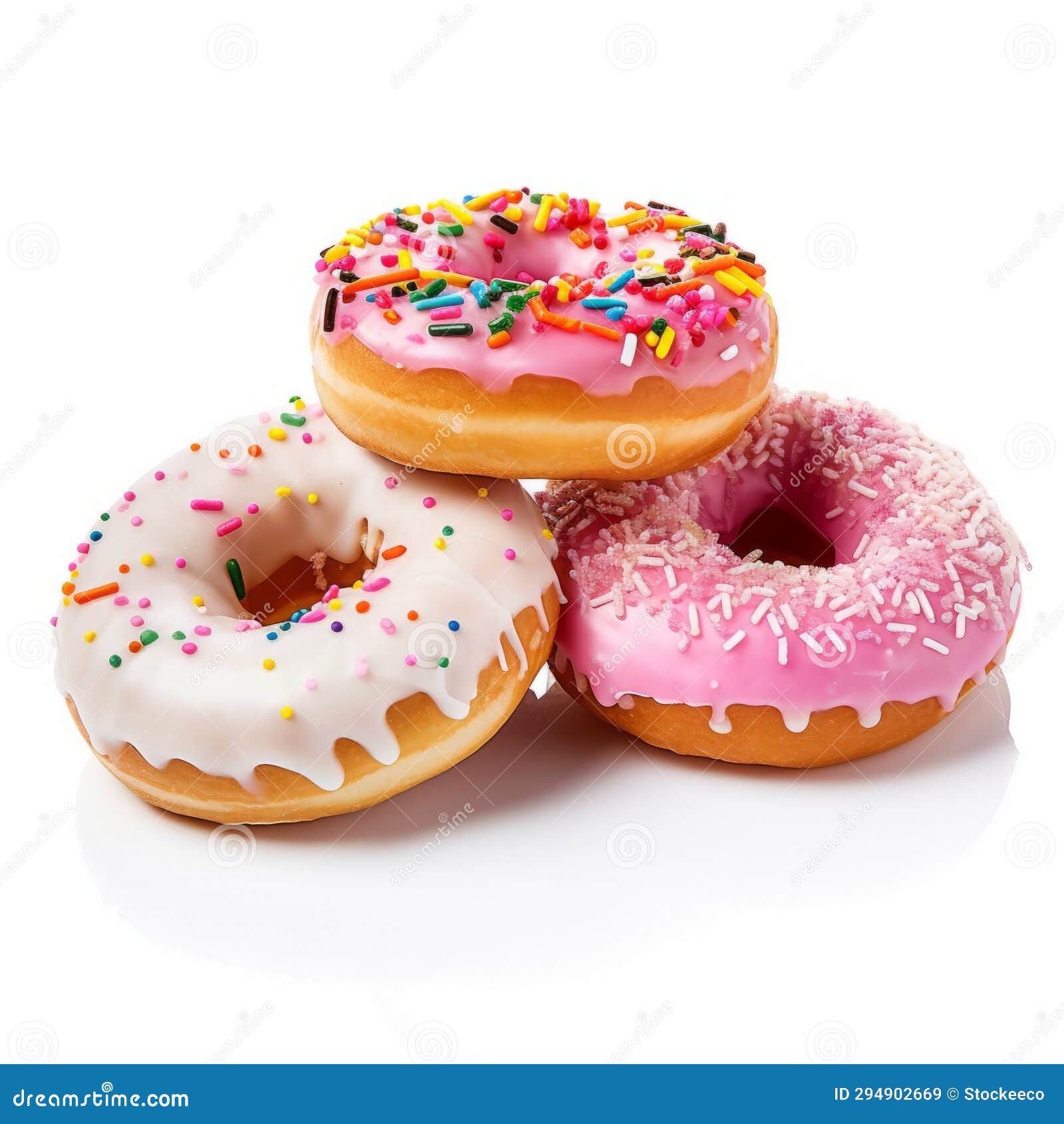 Ultra-realistic Donut Photography with Icing and Sprinkles Stock ...