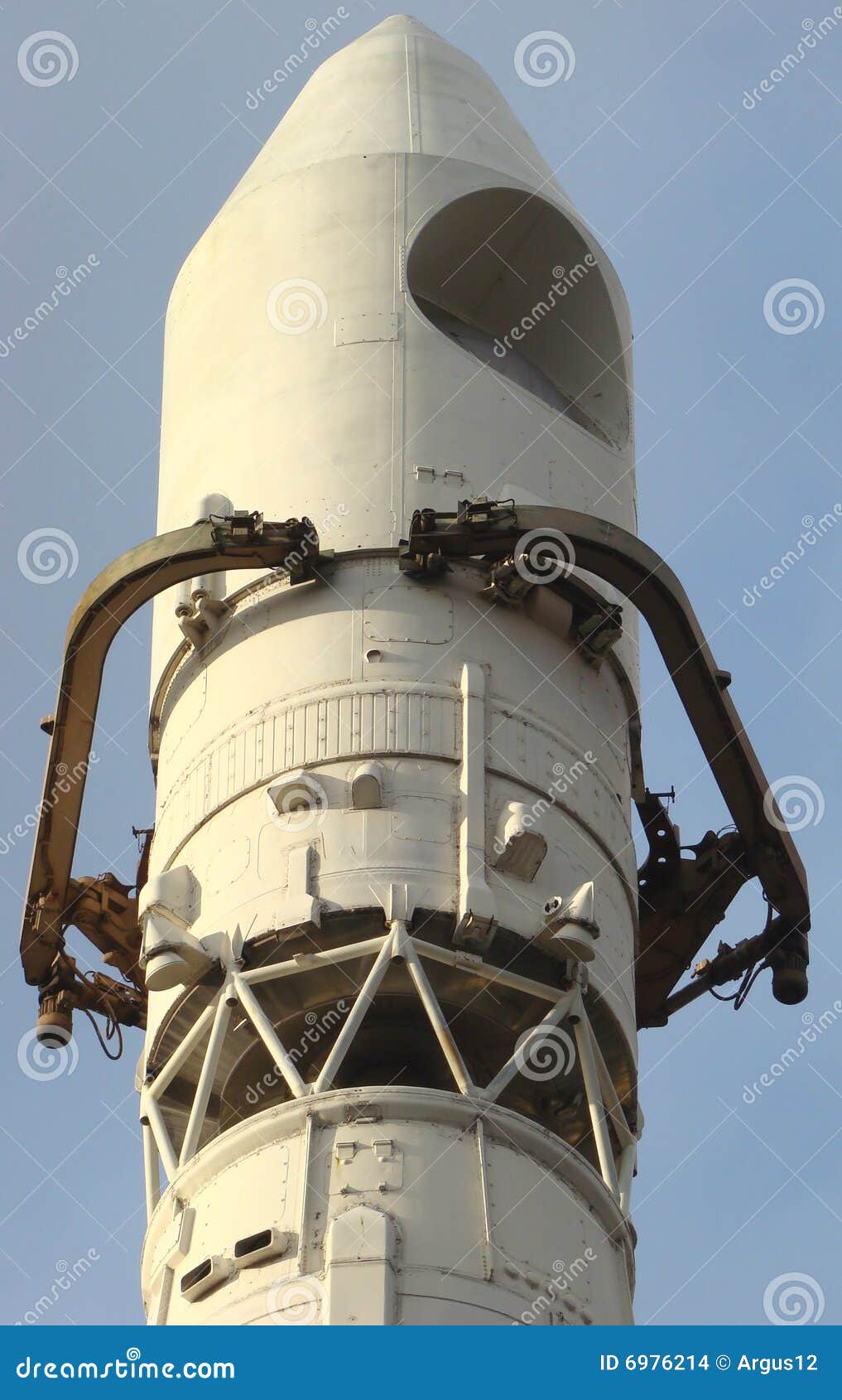Three-stage Carrier Rocket East Stock Photo - Image of rocket, three ...