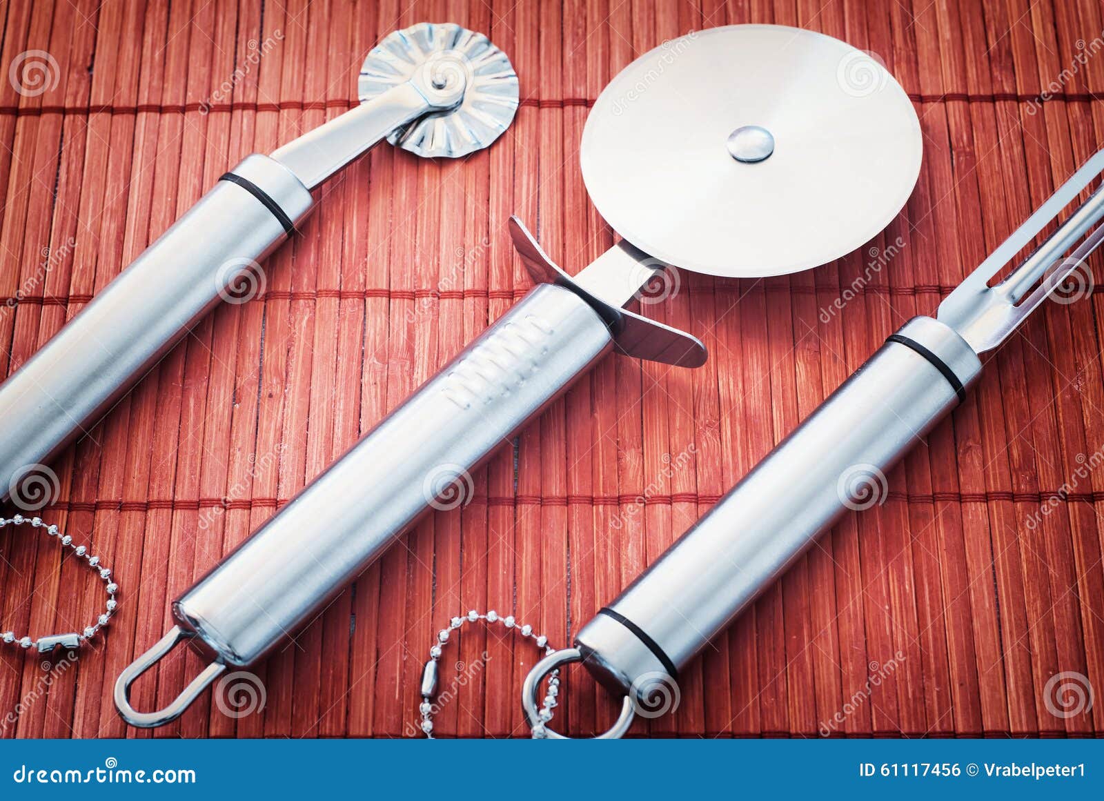 Three Stainless Steel Kitchen Tools Stock Photo - Image of holder ...