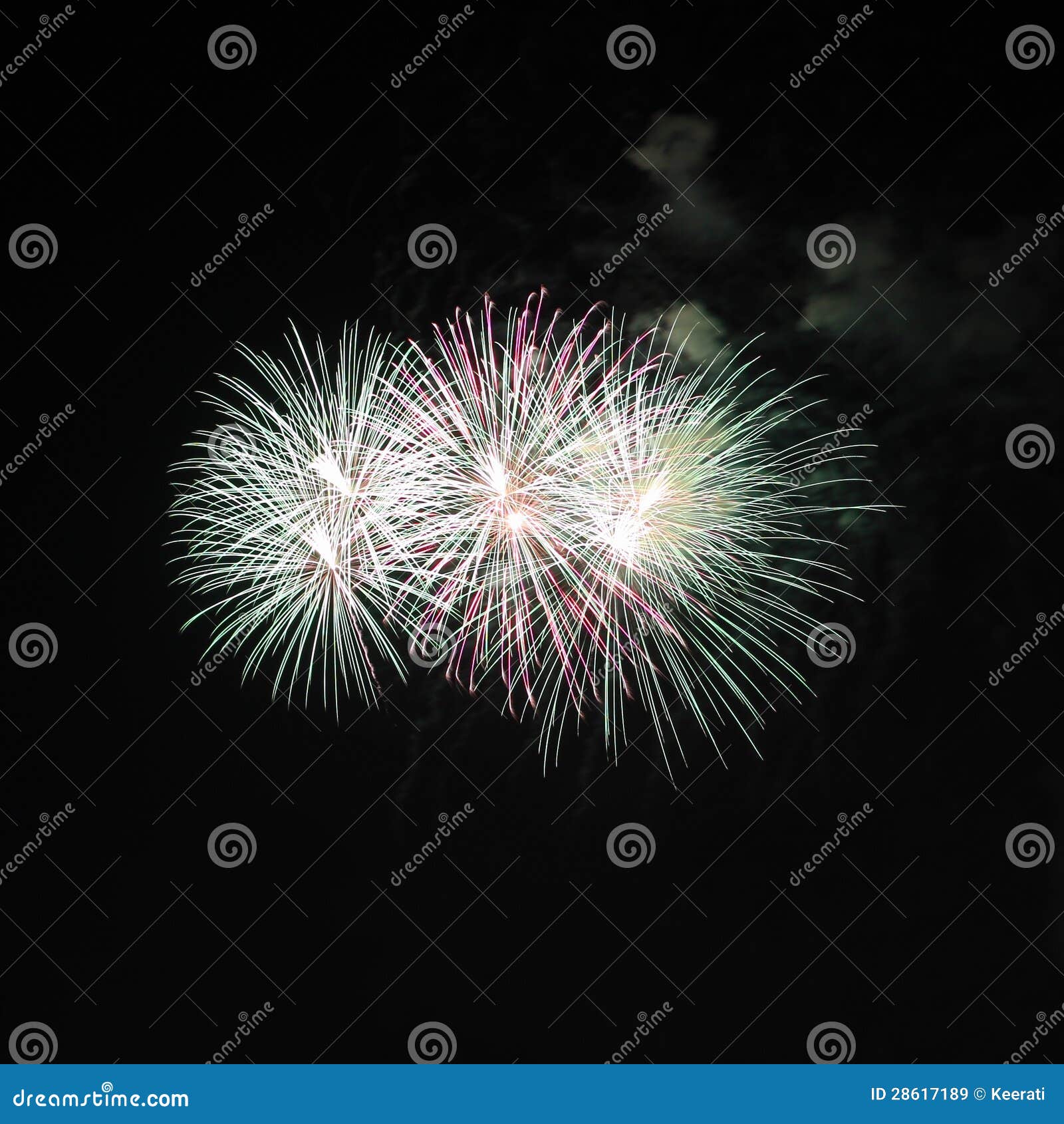 Three Star Firework Explode Stock Image - Image of spark, fire: 28617189