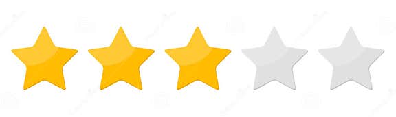 Three 3 Star Rank Background. Vector Illustration Stock Illustration ...