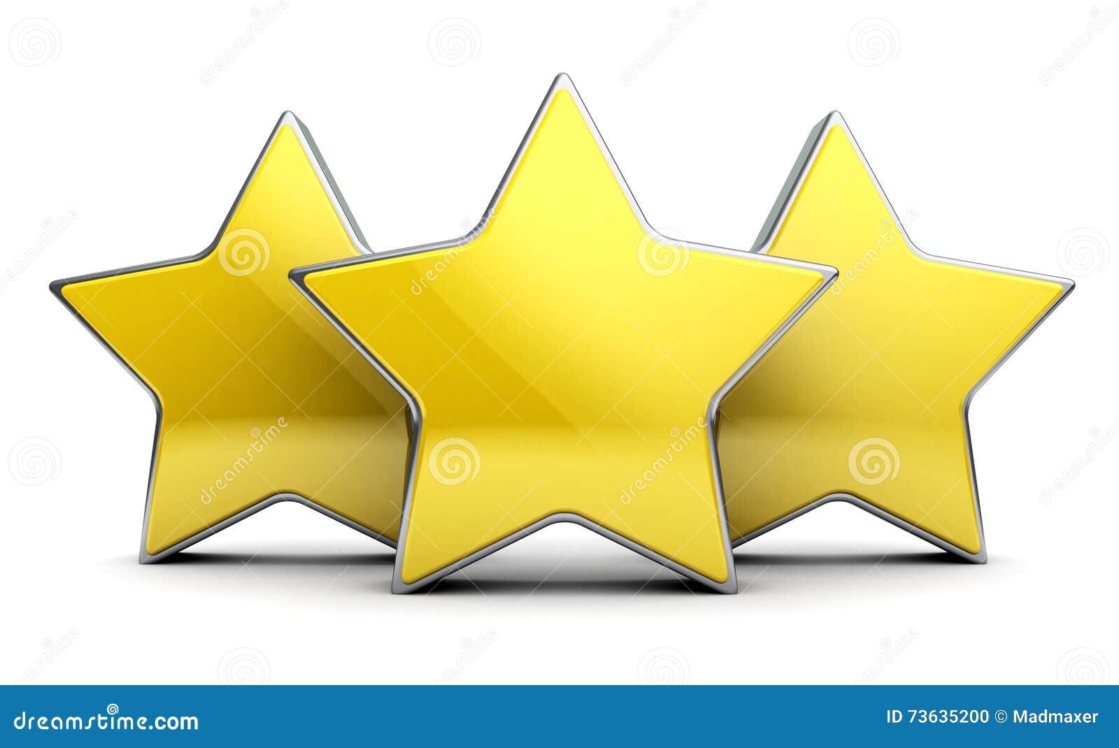 Three stars stock illustration. Illustration of star - 73635200