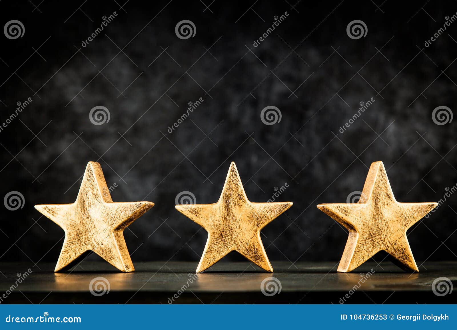 Row Of Three Red Stars Christmas Decorations On White Royalty-Free ...