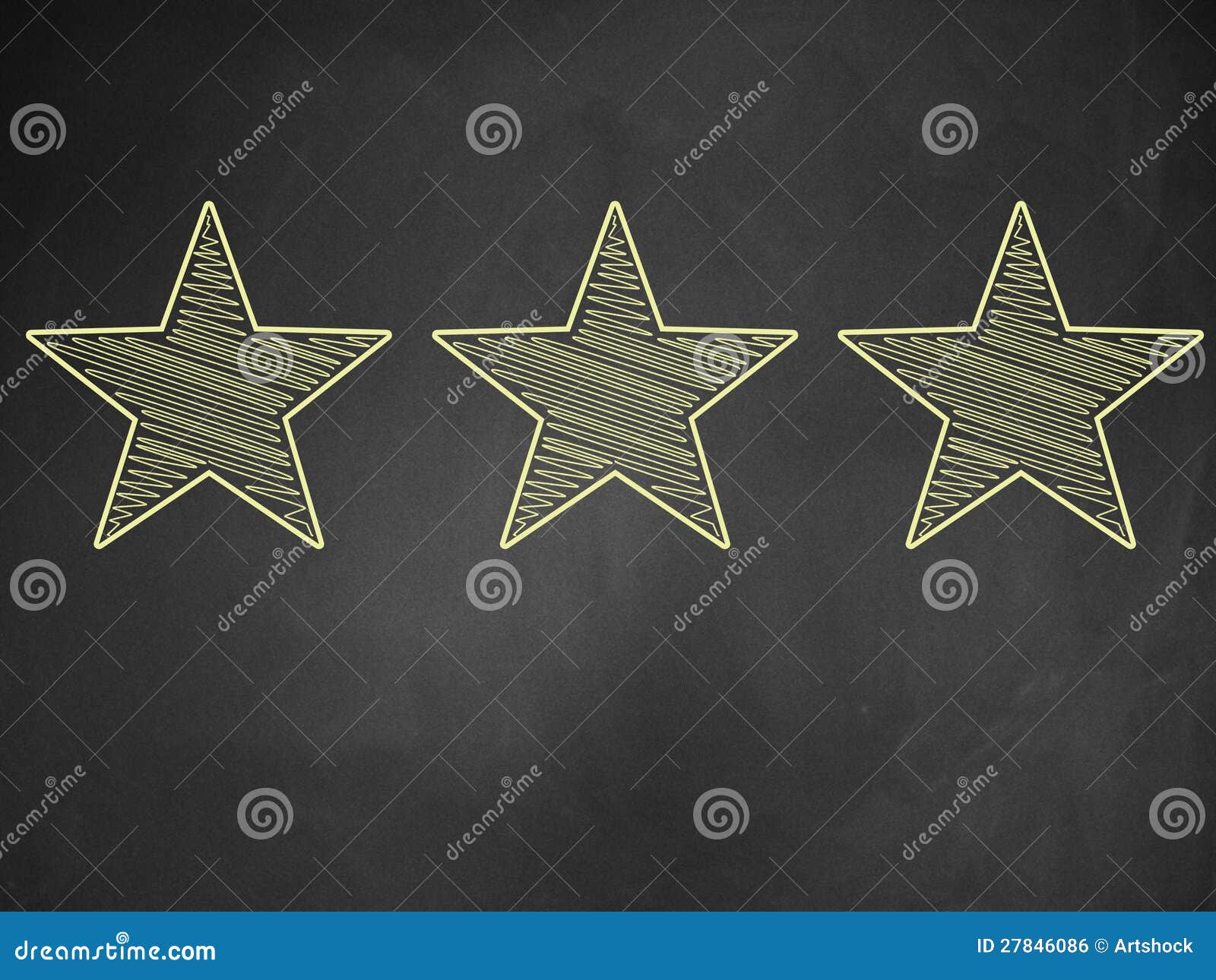 Three stars ratings stock illustration. Illustration of achievement ...