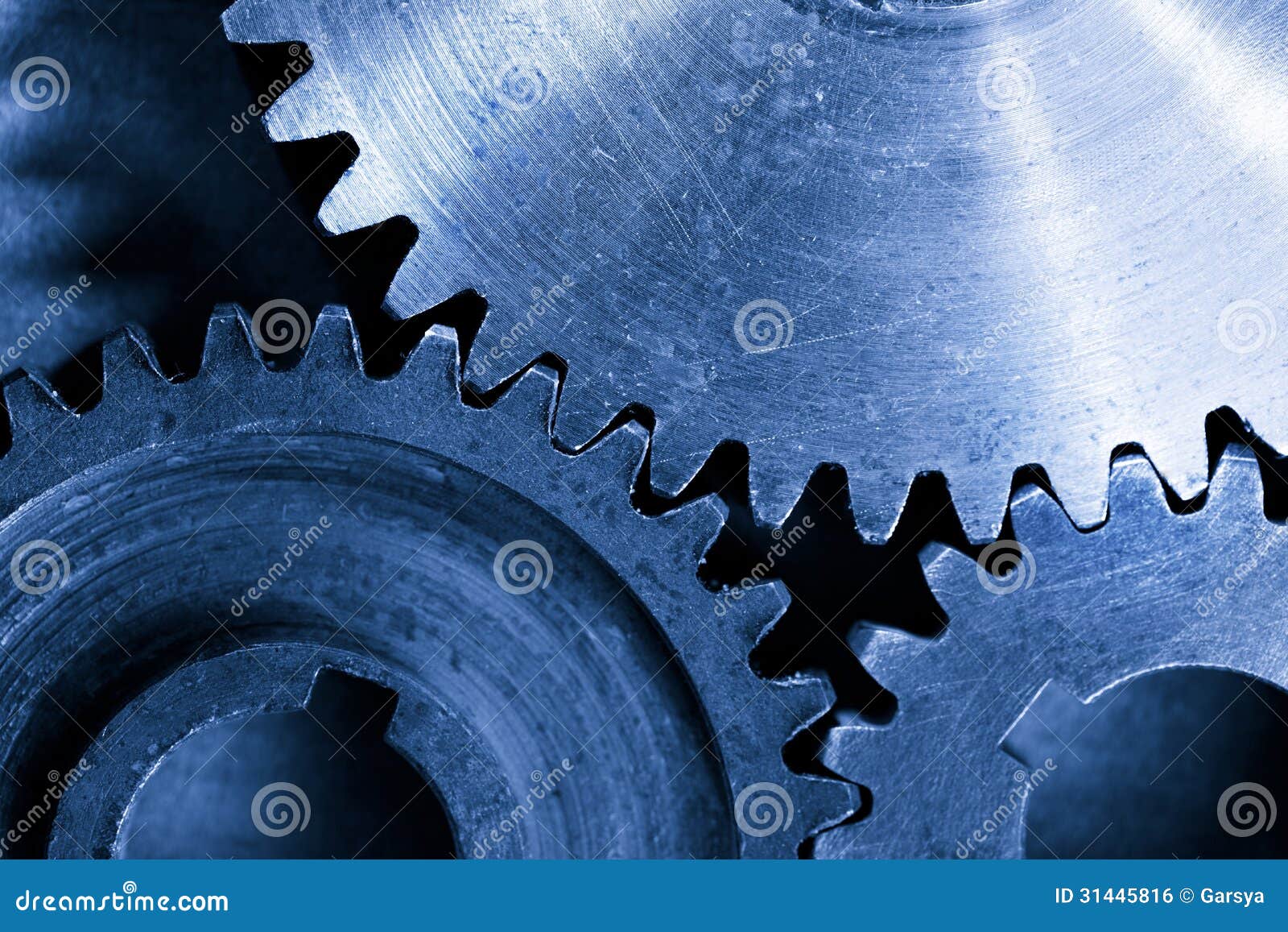 Three steel cogwheels stock photo. Image of disk, metal - 31445816