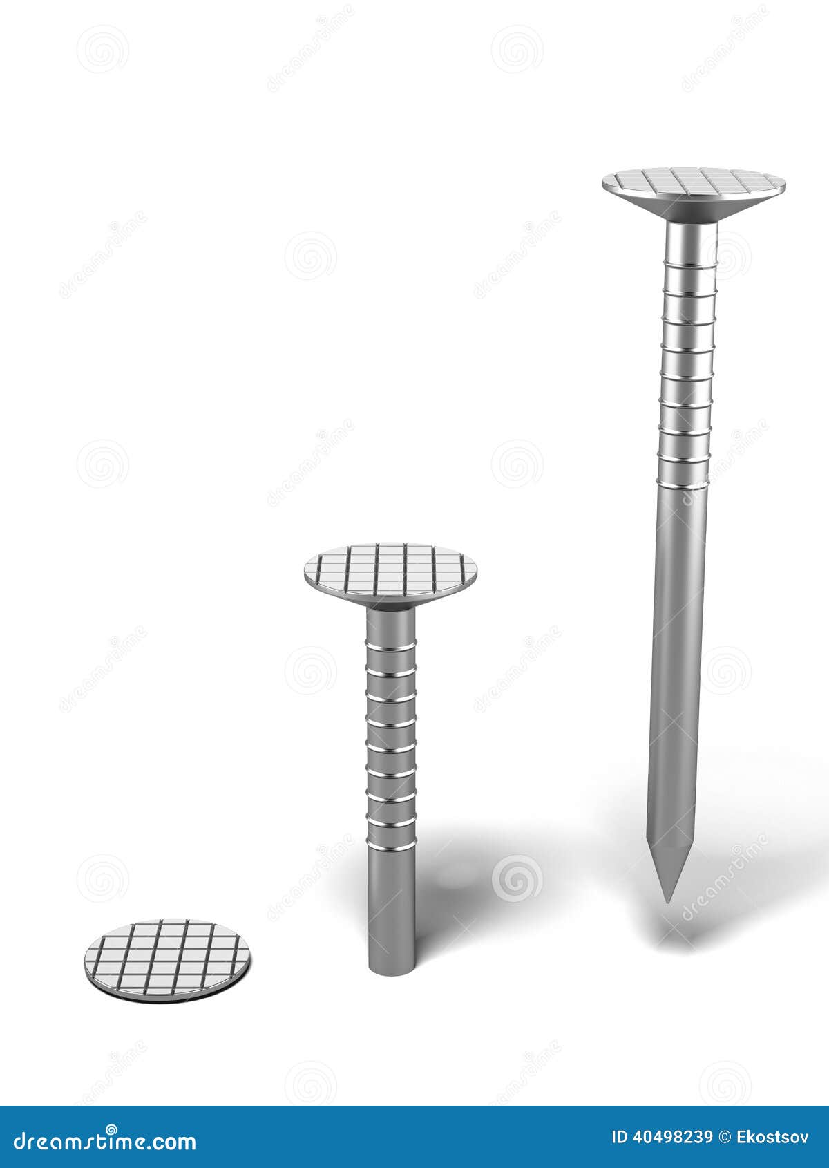 Three Nails Black And White Illustration Cartoon Vector | CartoonDealer ...