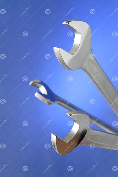 Three steel wrenches stock photo. Image of clamp, mechanic - 11630926