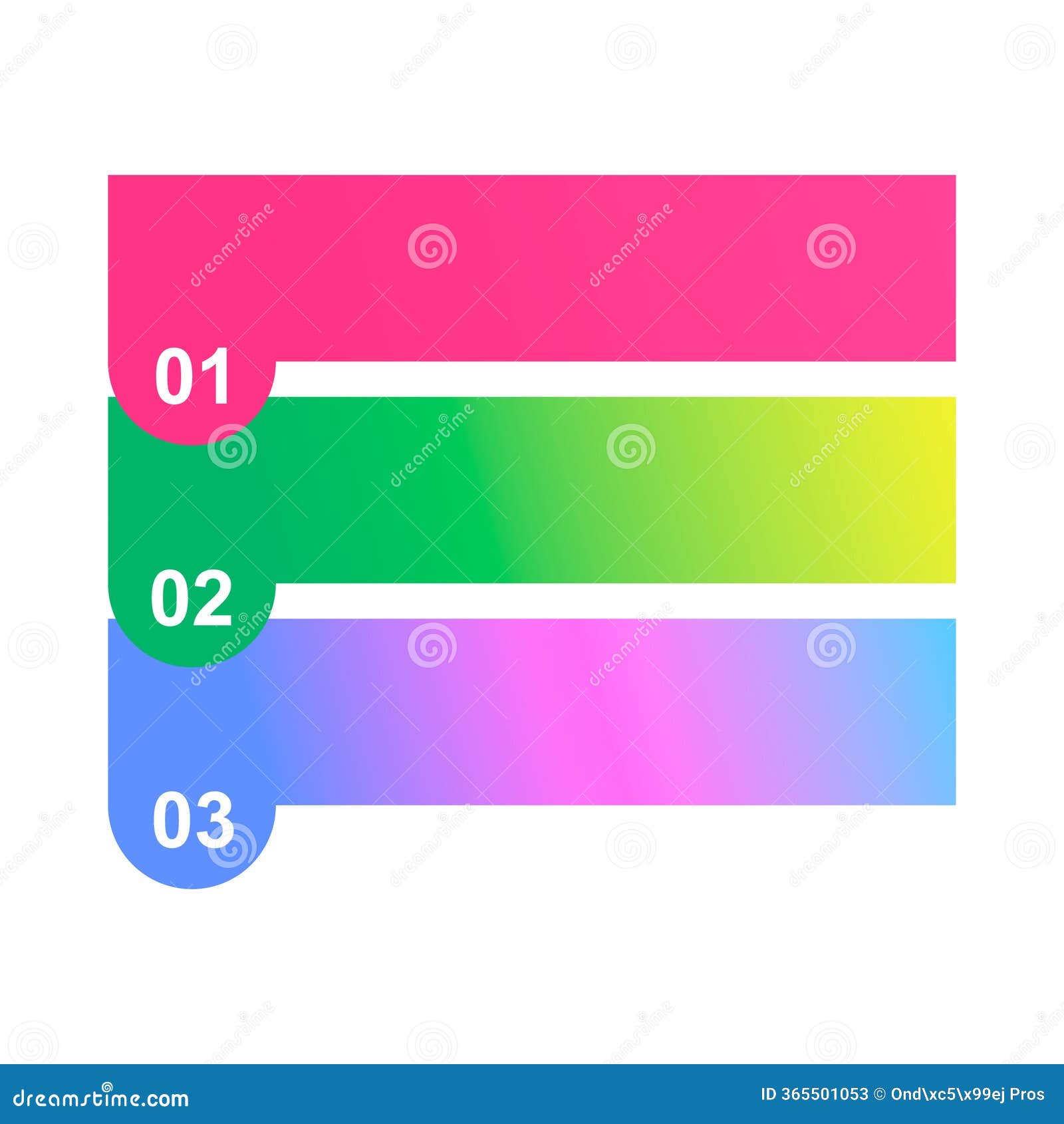 Vertical Diagram, 4 Numbered Elements With Pictograms Cartoon Vector ...