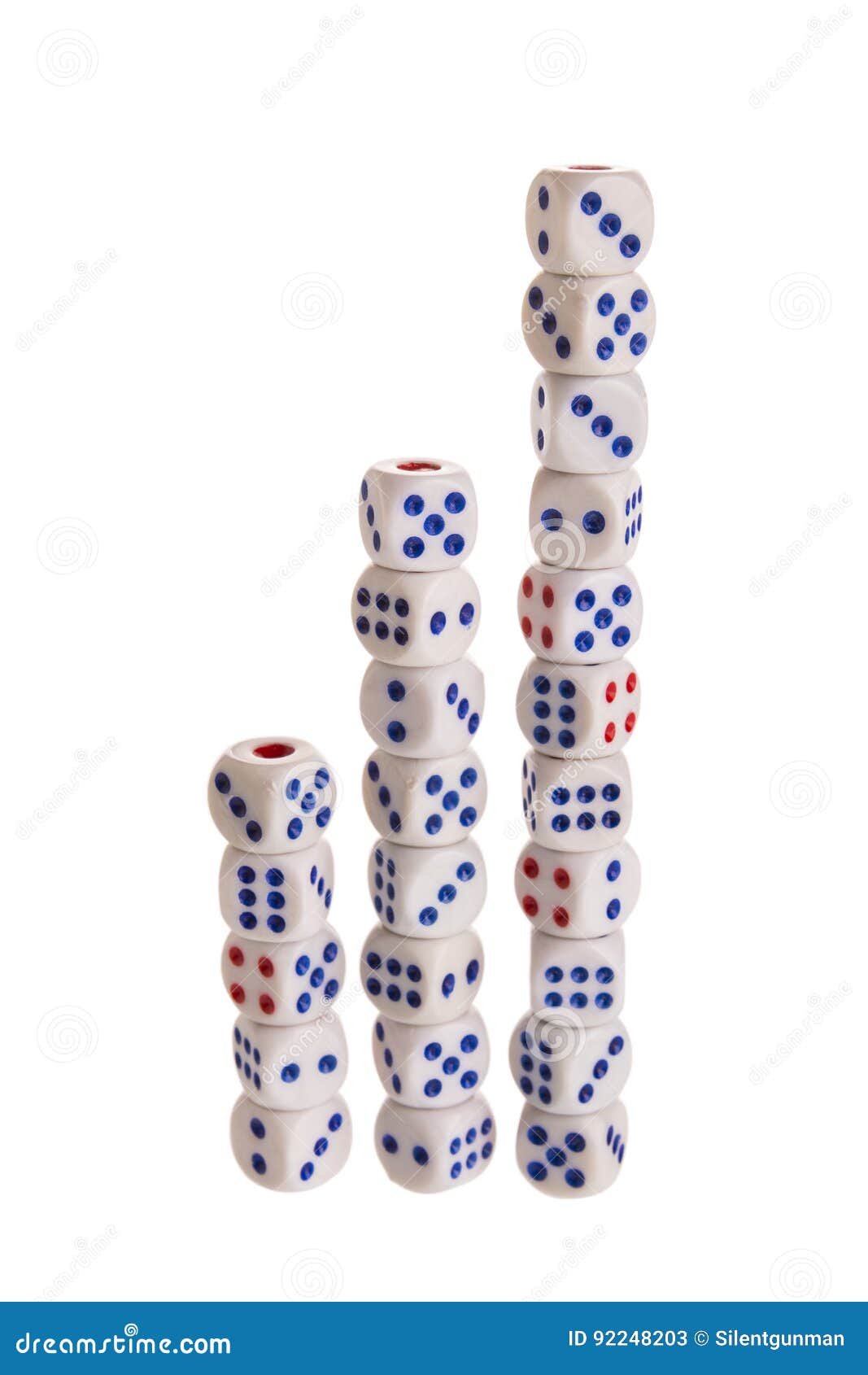 Three step stack dice stock image. Image of fortune, data - 92248203