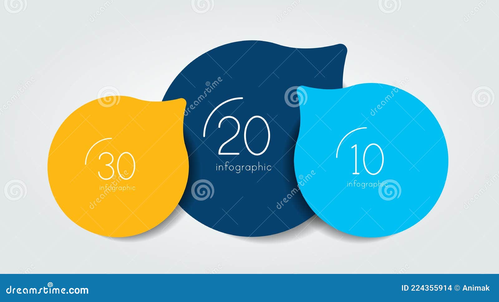 Three Step Template, Banner, Infographic, Diagram, Chart, Column Stock ...