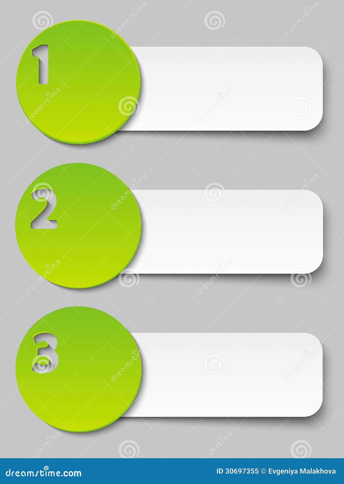 Three steps banners stock vector. Illustration of info - 30697355