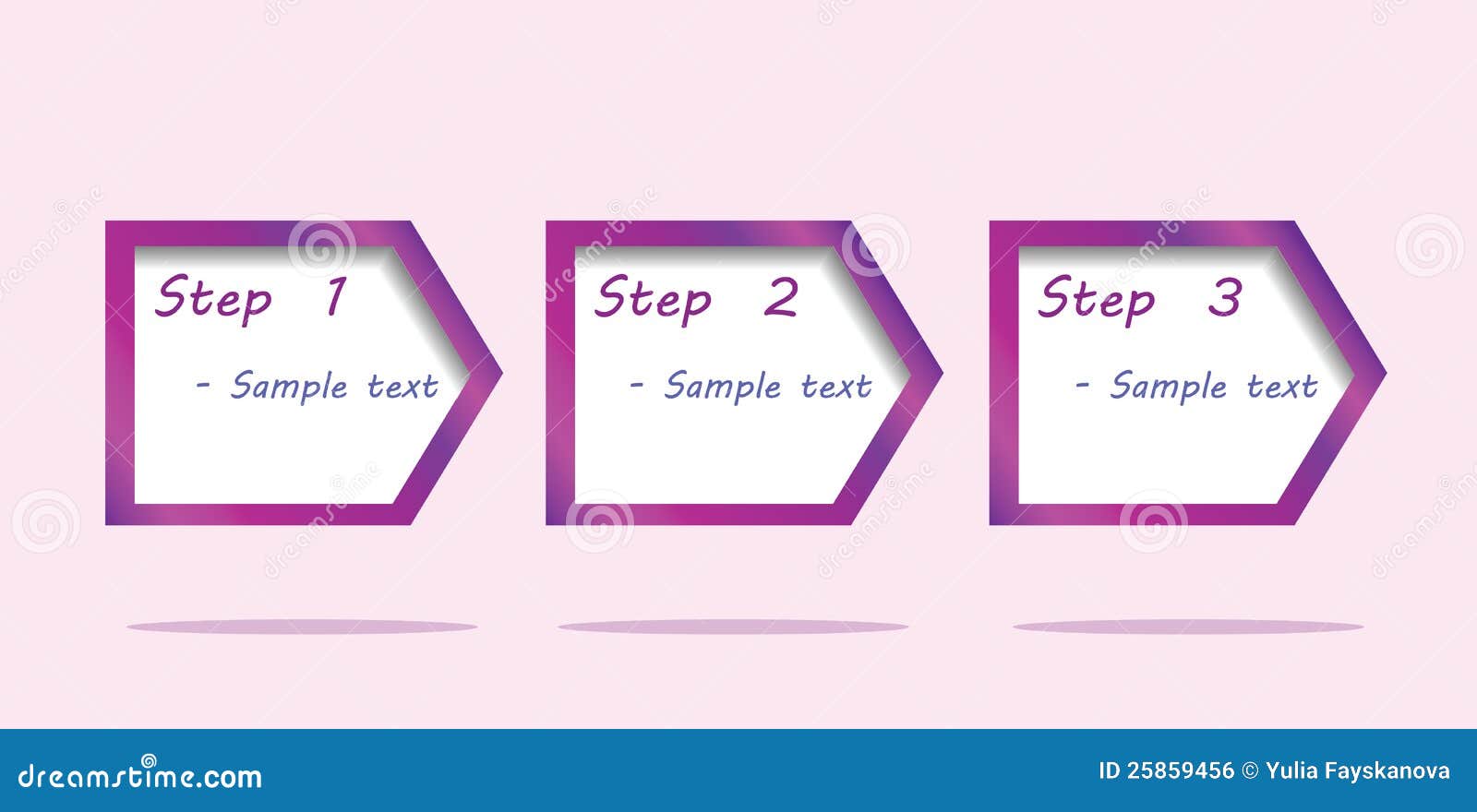 Three Steps Diagram Royalty-Free Cartoon | CartoonDealer.com #25859456
