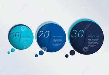 Three Steps Elements Bubble Chart, Scheme, Diagram. Infographic ...