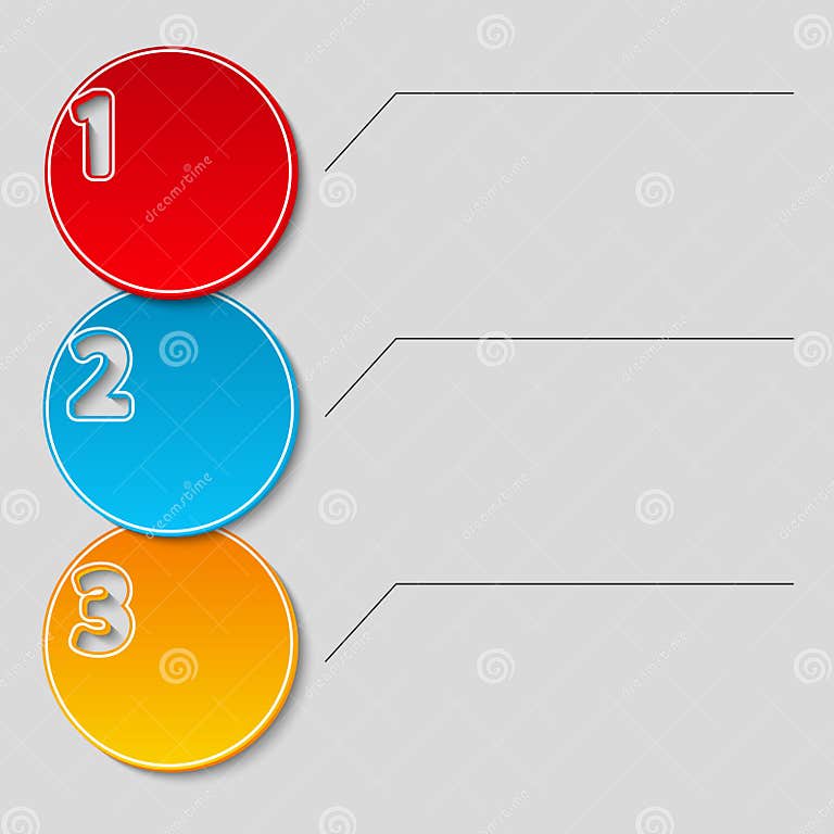 Three steps flowchart stock vector. Illustration of step - 30697353